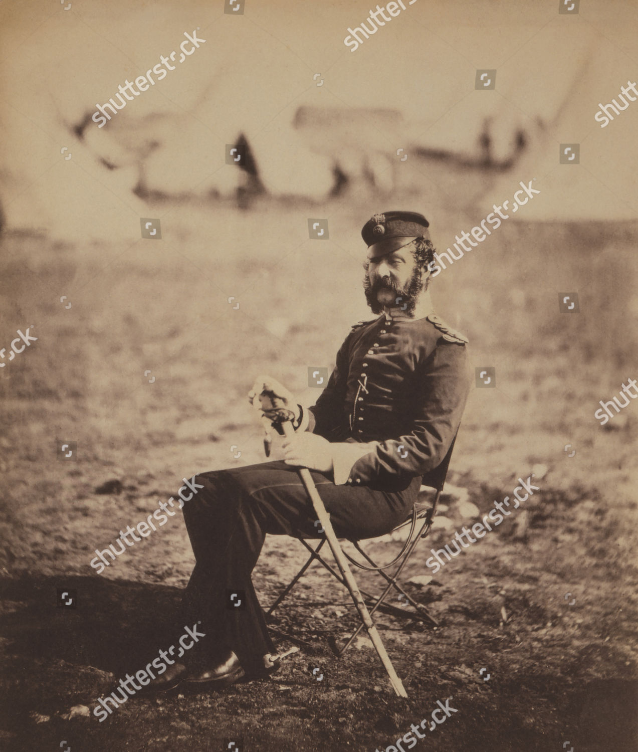 British Major Percy Archer Butler Seated Editorial Stock Photo - Stock ...