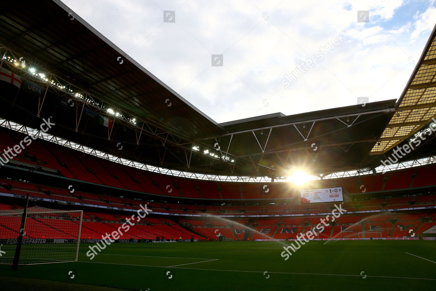 General View Wembley Stadium Sun Shines Editorial Stock Photo - Stock ...