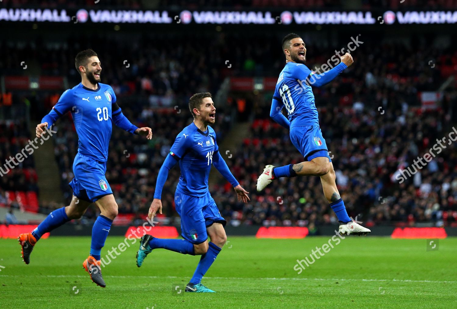 Lorenzo Insigne Italy Celebrates Scoring Goal Editorial Stock Photo ...