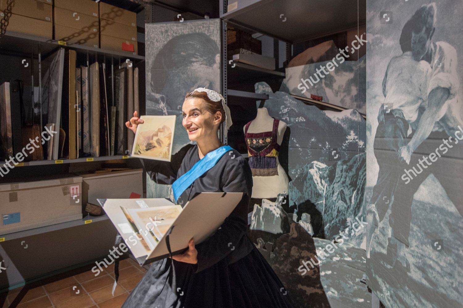 Franziska Senn Reenacts Queen Victoria During Redaktionelles Stockfoto ...