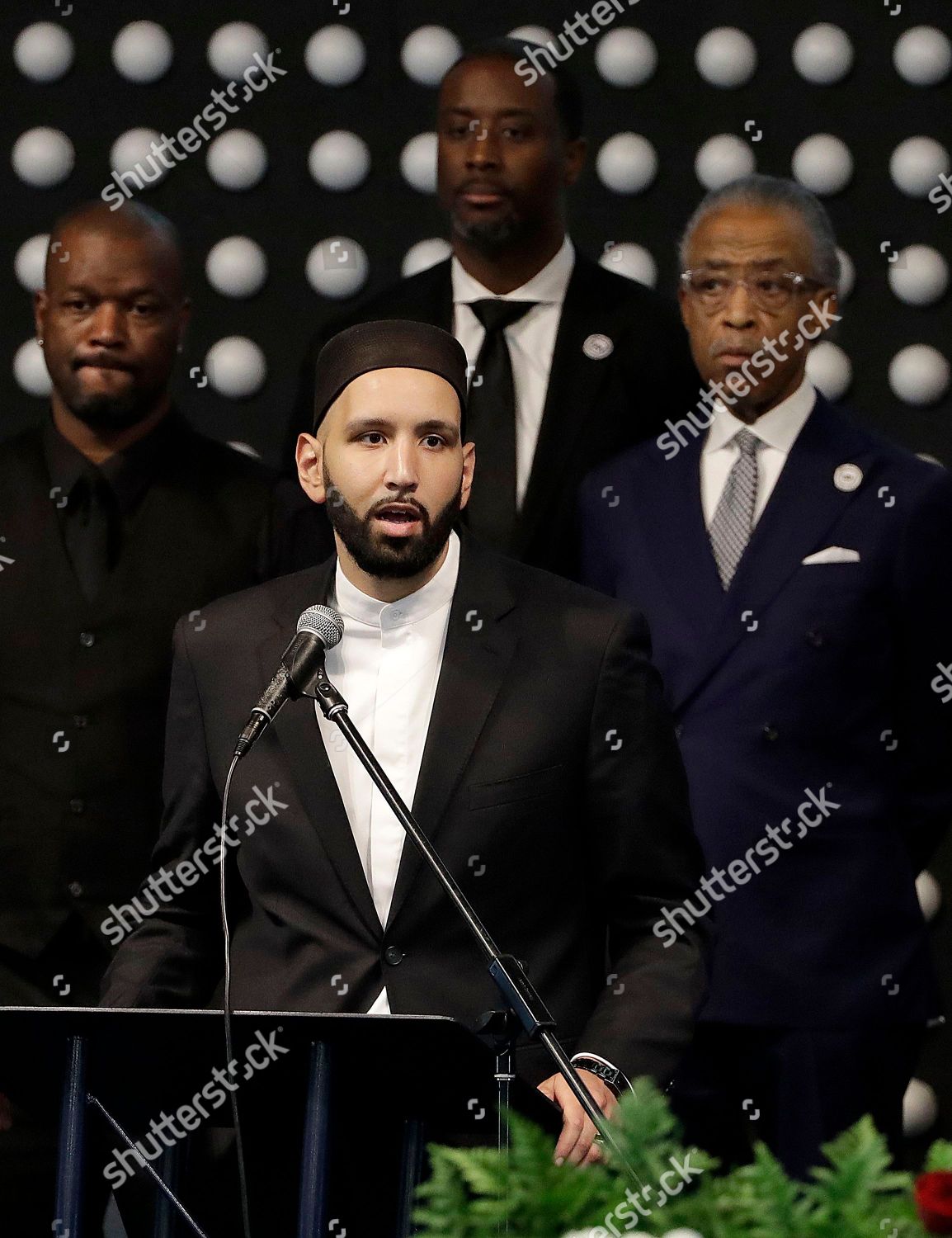 Imam Omar Suleiman Speaks During Funeral Editorial Stock Photo - Stock ...