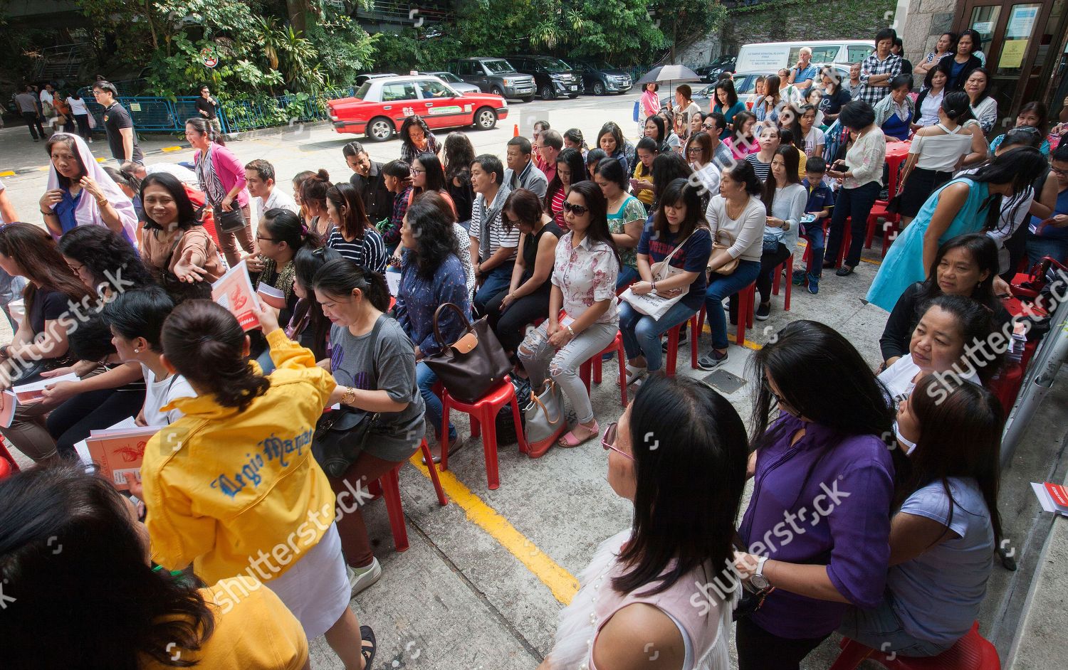 Filipina Domestic Helpers Celebrate Easter Good Editorial Stock Photo ...