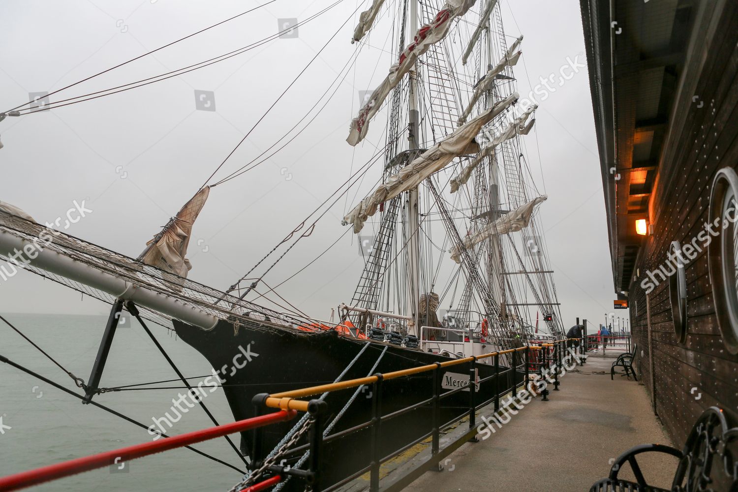 Dutch Tall Ship Mercedes Visits Southend Editorial Stock Photo - Stock ...