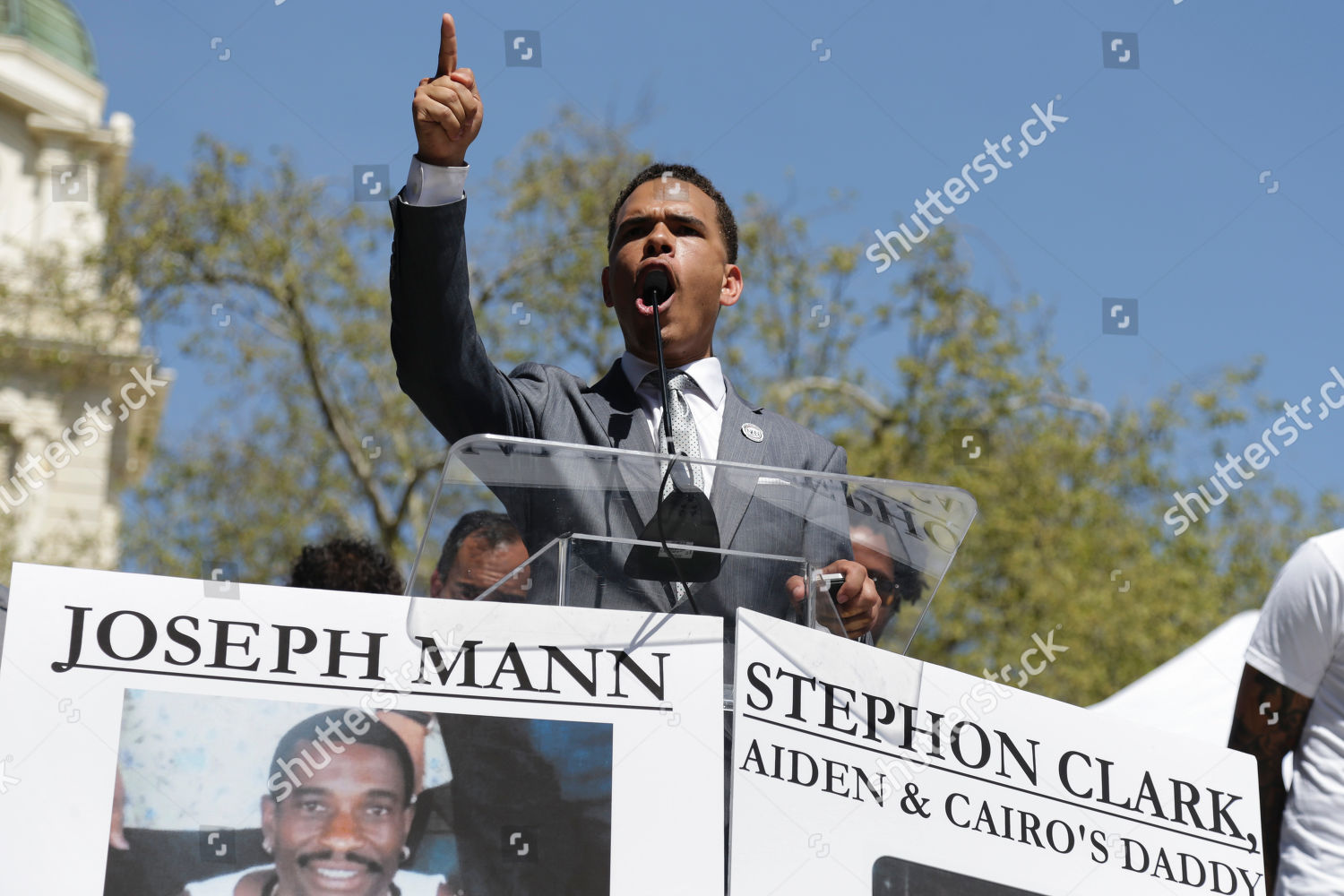 Reverend Shane Harris Speaks Rally Social Editorial Stock Photo - Stock ...