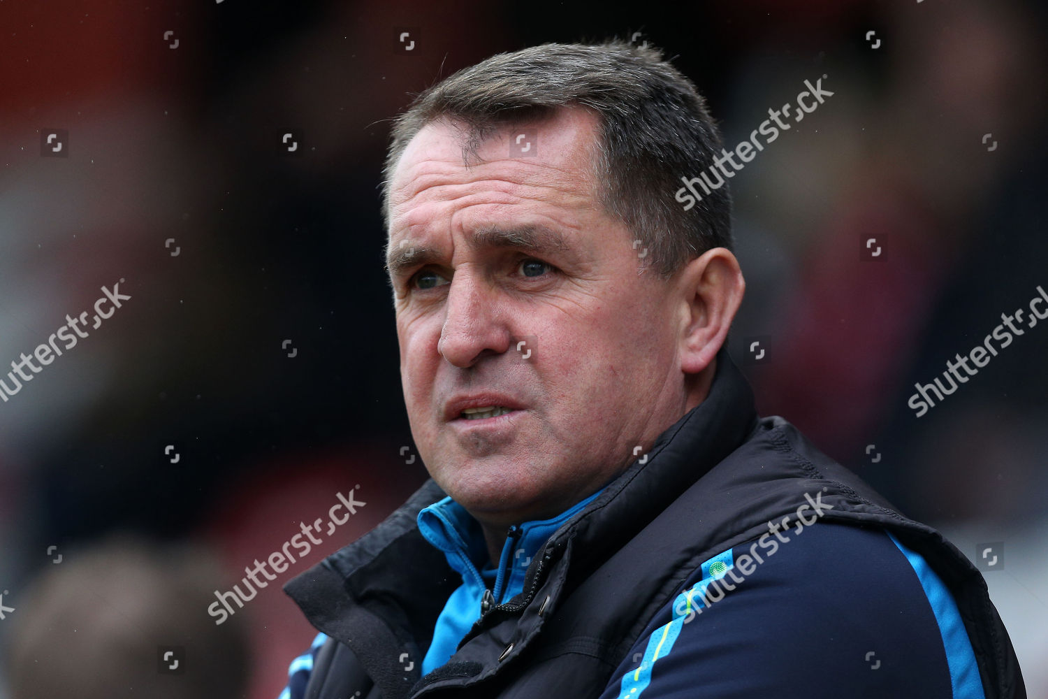 Barnet Manager Martin Allen During Stevenage Editorial Stock Photo ...