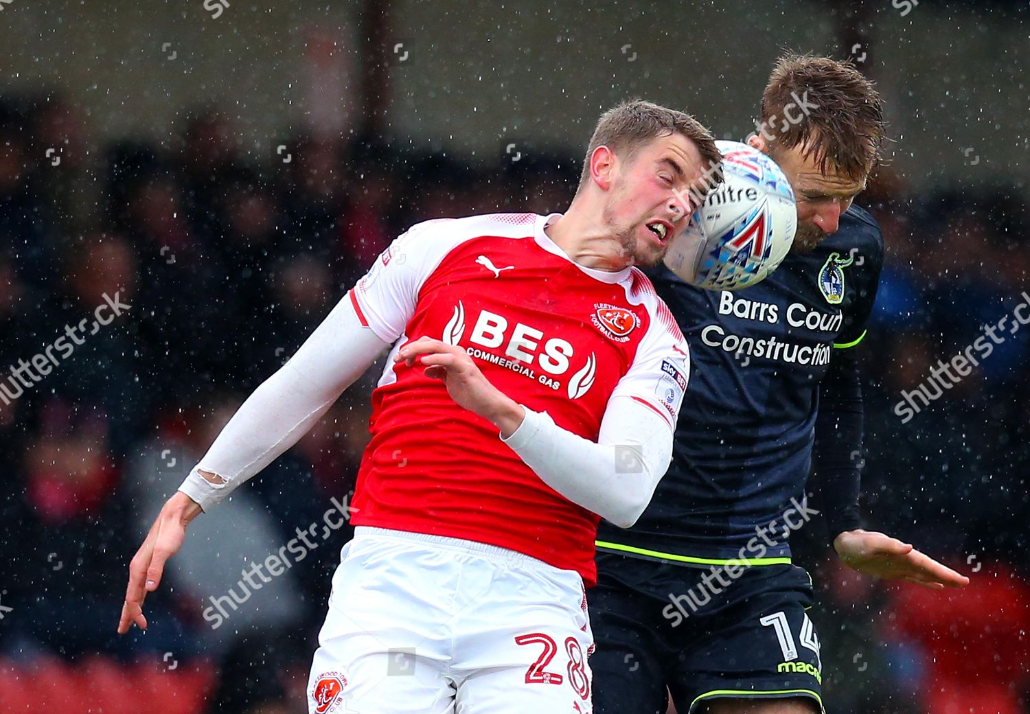 Jack Sowerby Fleetwood Town Challenges Chris Editorial Stock Photo ...