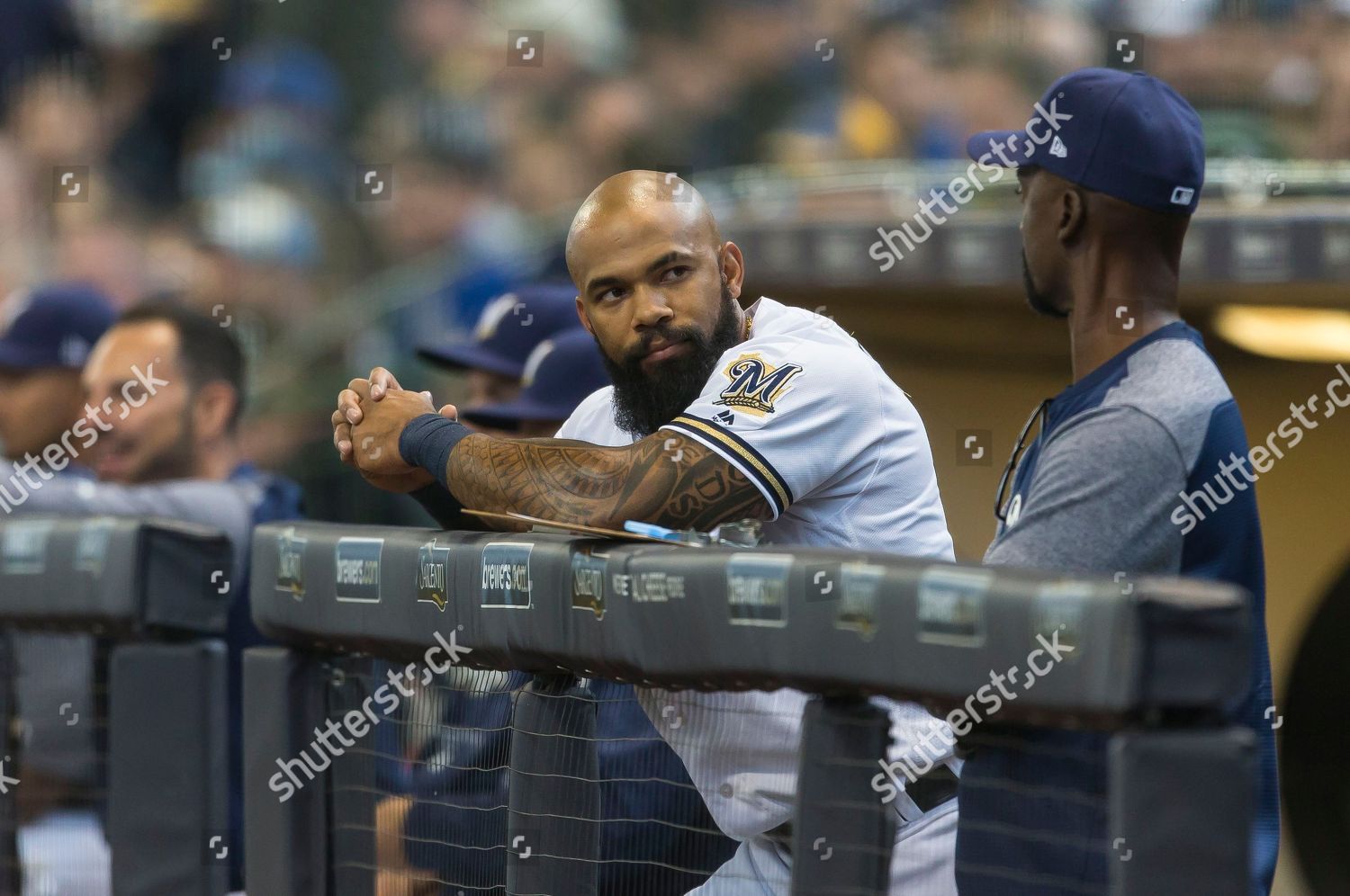 Milwaukee Brewers First Baseman Eric Thames Editorial Stock Photo ...