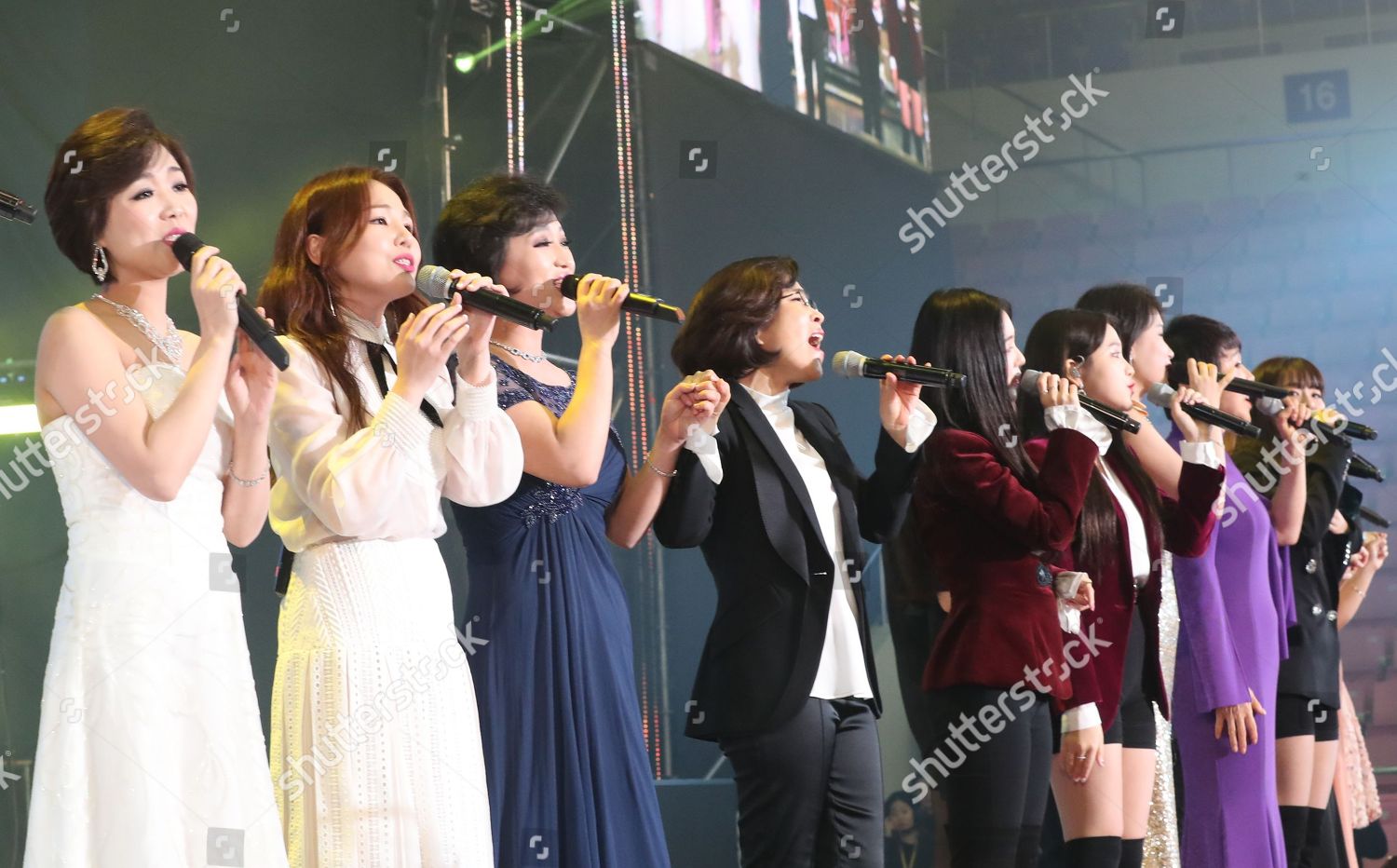 South Korean North Korean Singers Perform Editorial Stock Photo - Stock ...