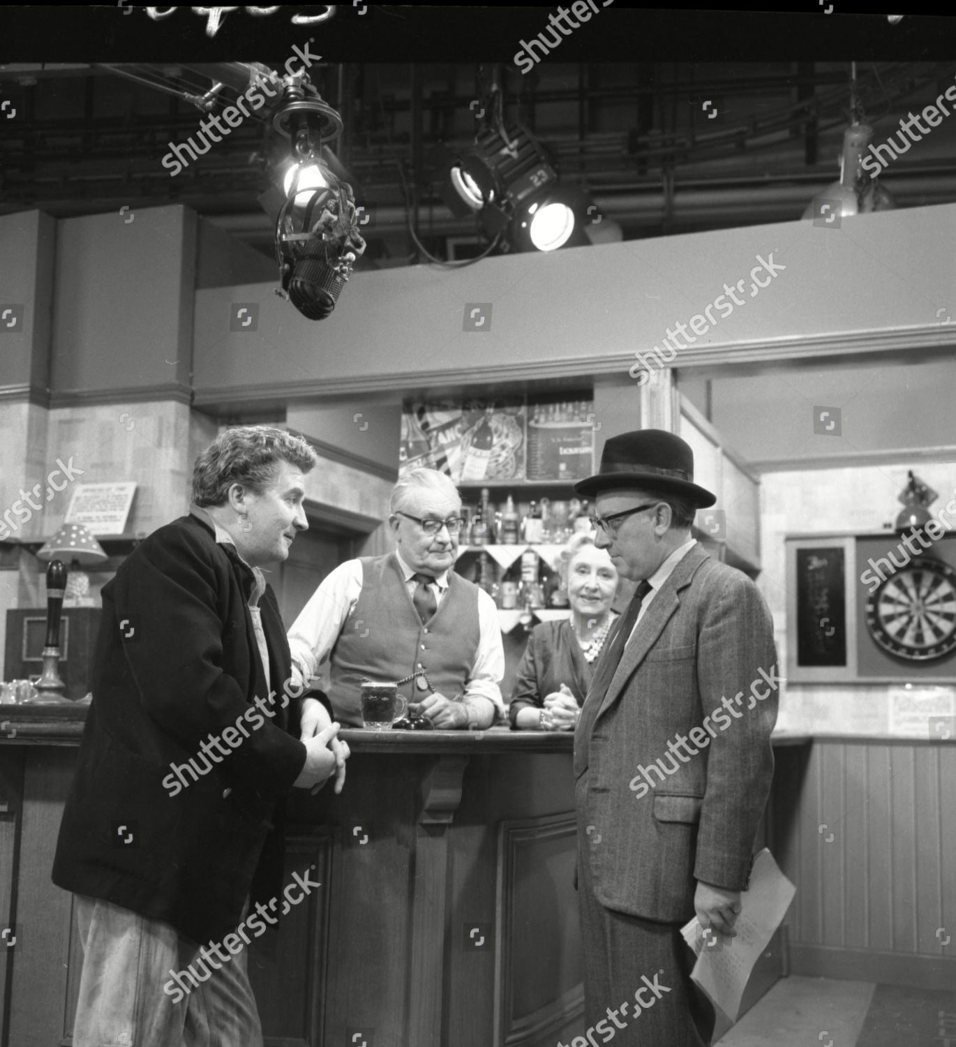 Peter Adamson Len Fairclough Arthur Leslie Editorial Stock Photo ...