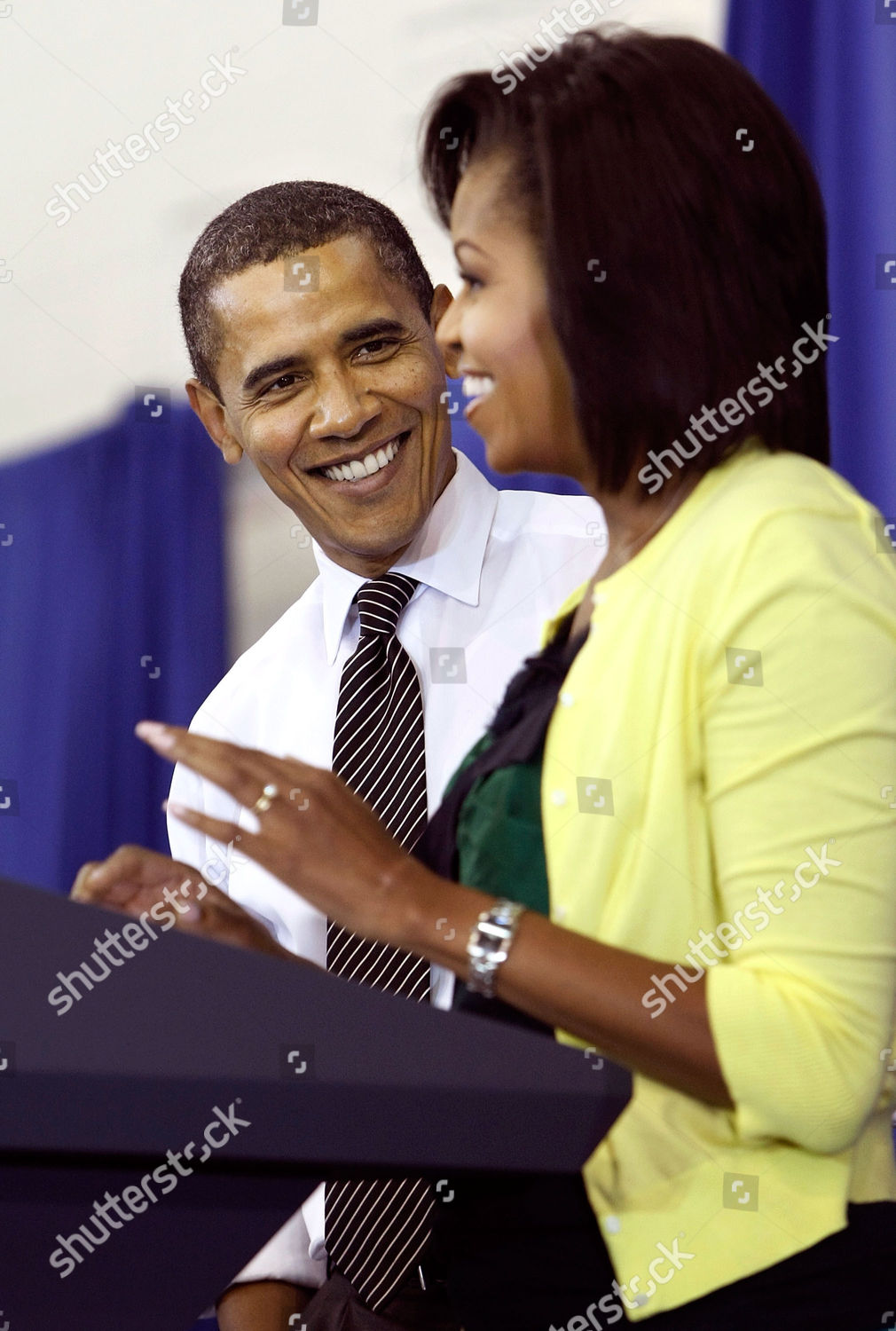 Us President Barack Obama Wife Michelle Editorial Stock Photo - Stock ...