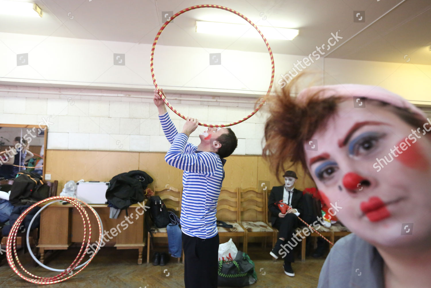 Clown Practices Artists Room Arts Palace Editorial Stock Photo - Stock ...