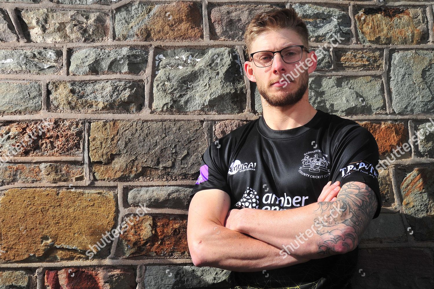 Chris Dent Captain Gloucestershire Ccc Poses Editorial Stock Photo ...