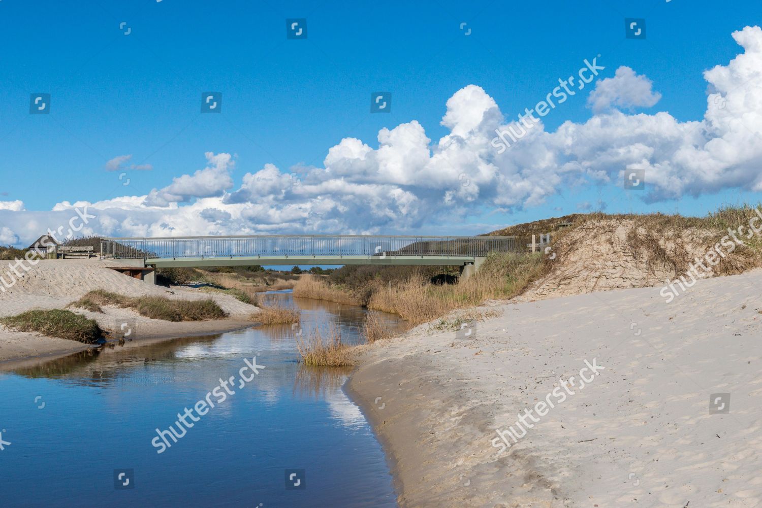 Bridge River Mouth North Sea River Editorial Stock Photo - Stock Image ...