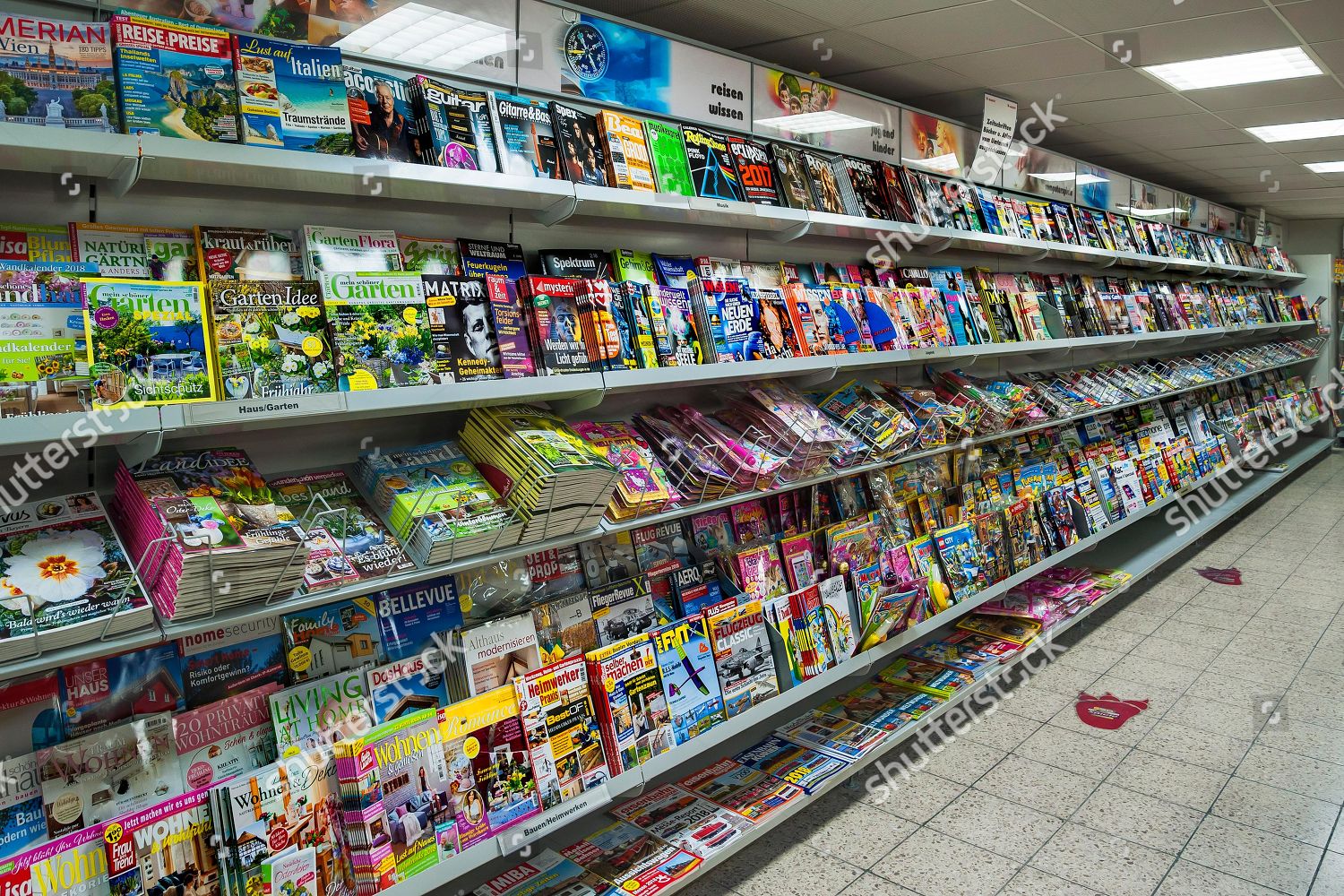 Shelf Magazines Supermarket Germany Editorial Stock Photo - Stock Image ...