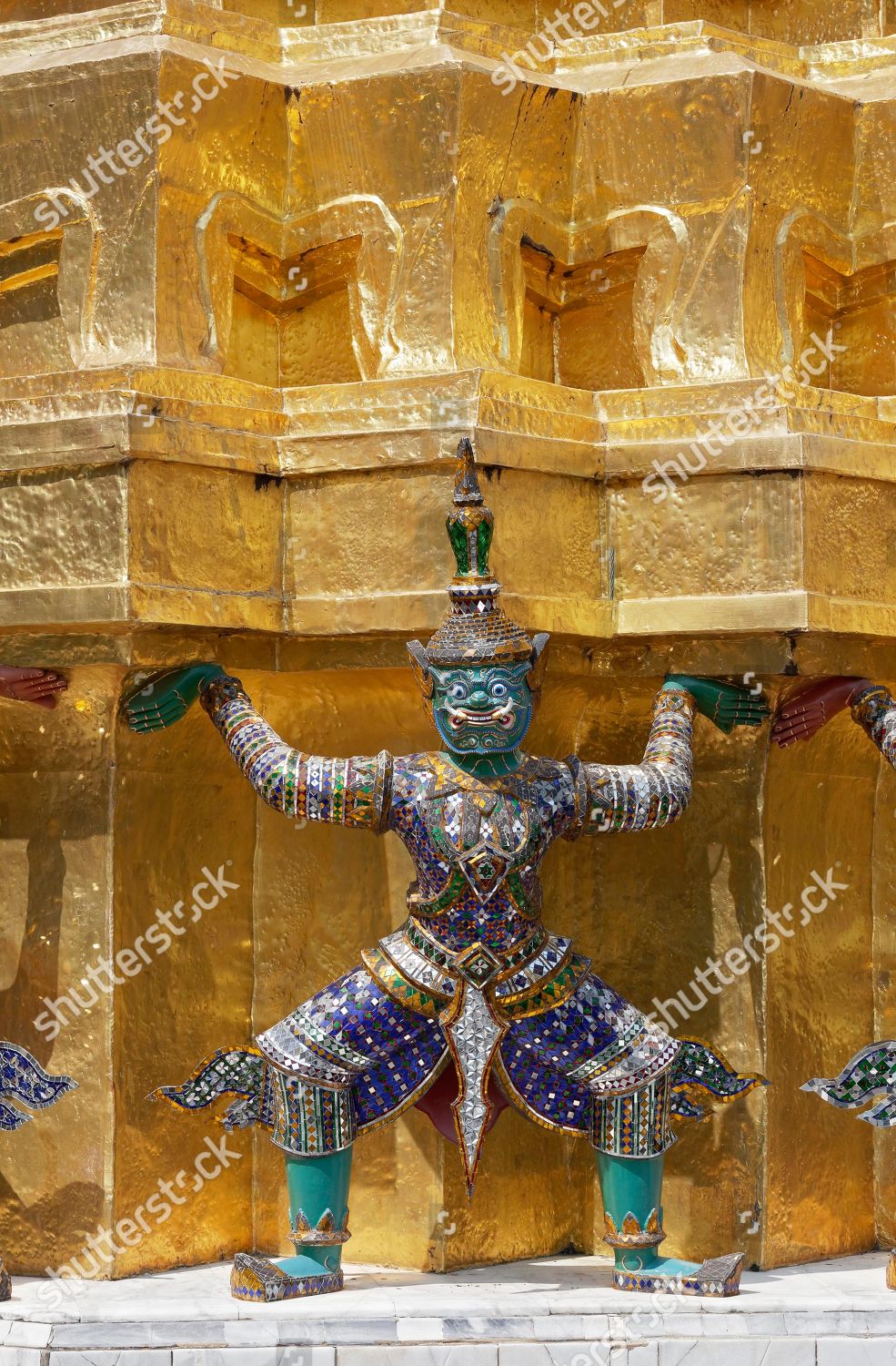 Yaksha Figure Caryatide Wat Phra Kaeo Editorial Stock Photo - Stock ...