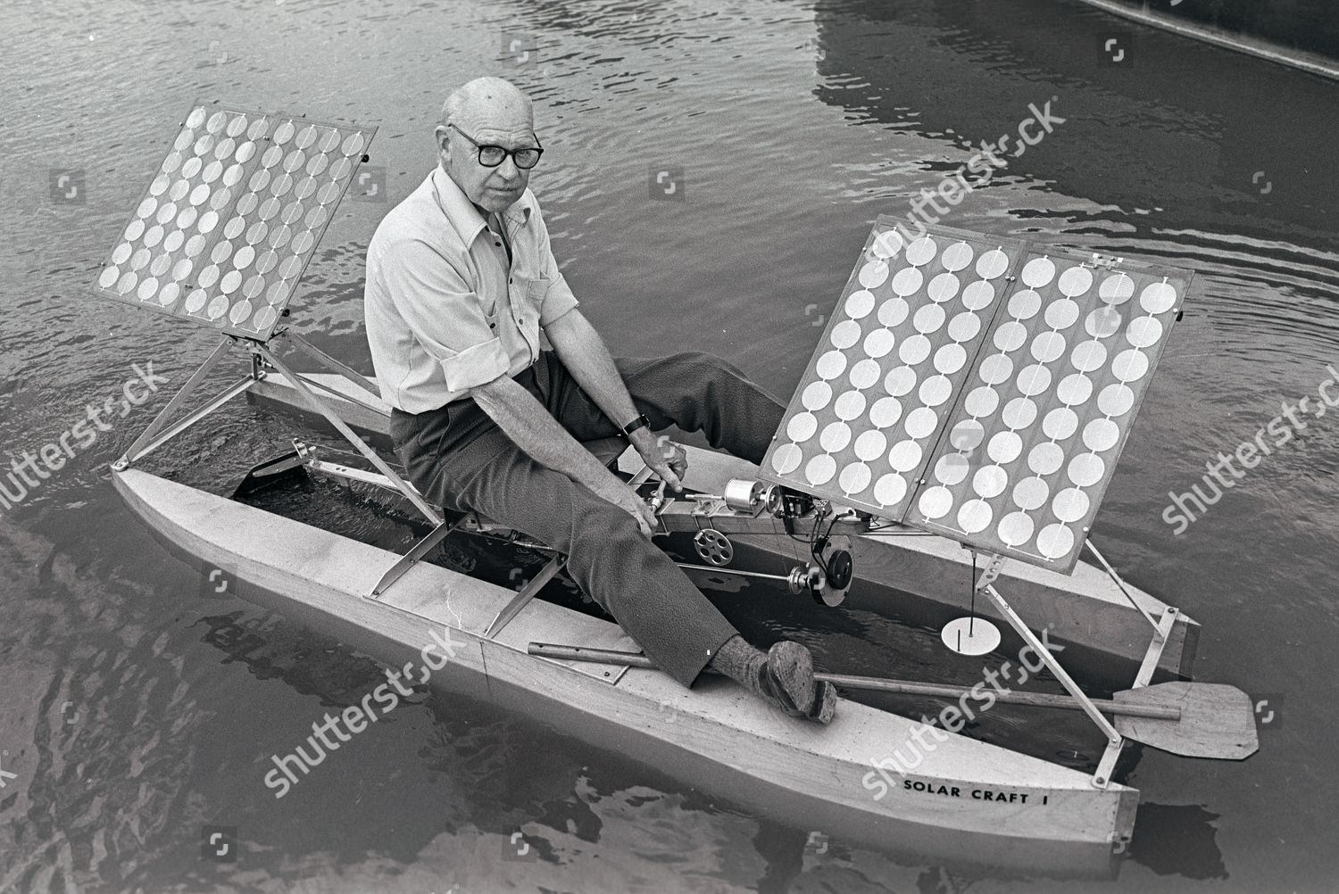 Alan Freeman Inventor Solar Powered Craft Editorial Stock Photo - Stock ...