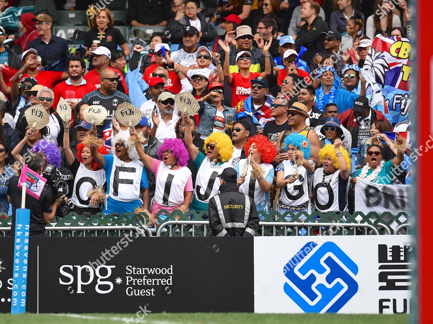 Fijian Fans During Cathay Pacifichsbc Hong Editorial Stock Photo ...
