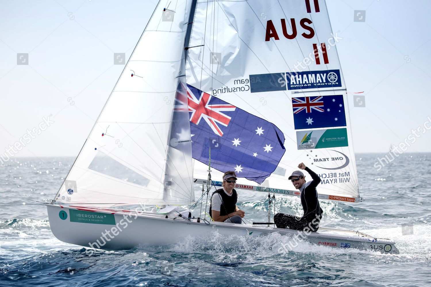 Australian Matthew Belcher William Ryan Celebrate Editorial Stock Photo ...