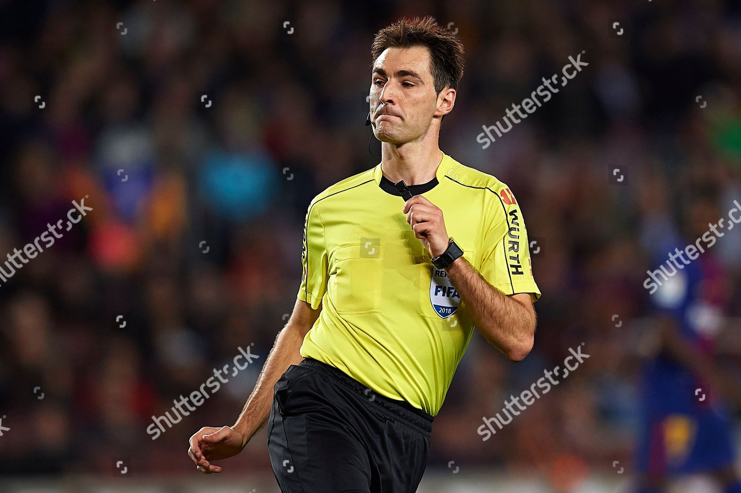 Referee Ricardo De Burgos Bengoetxea Editorial Stock Photo - Stock ...