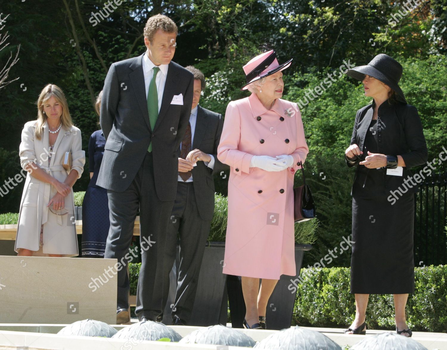 Queen Accompanied By Lord Rothermere Opens Editorial Stock Photo ...