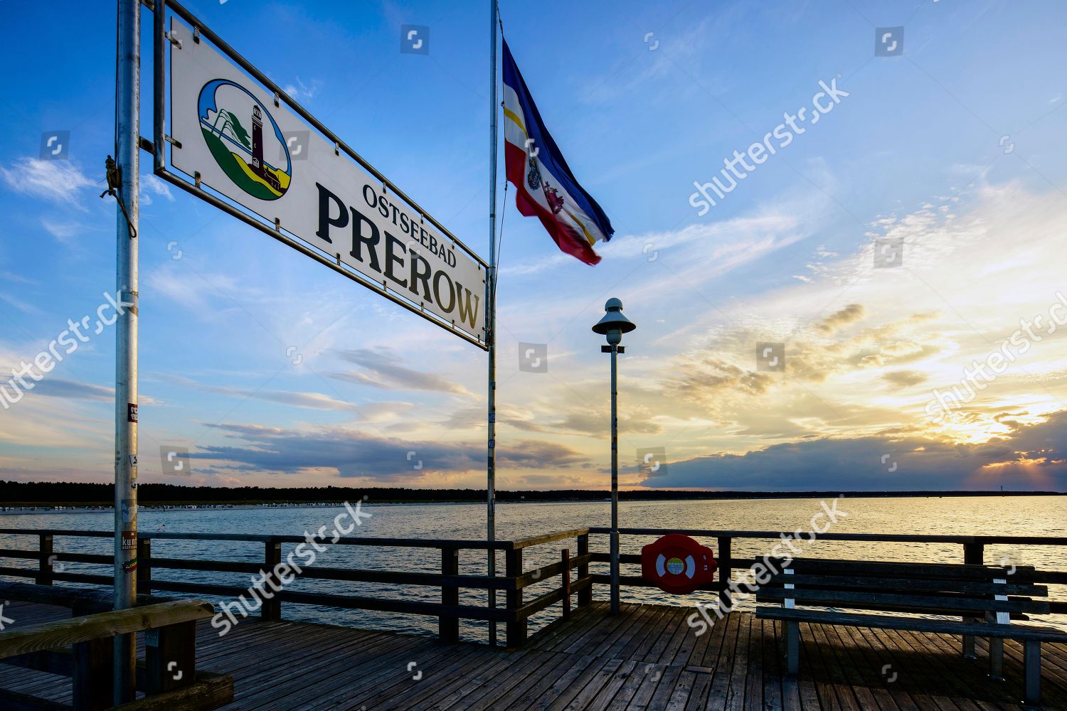 Prerow Pier Western Pomerania Lagoon Area Editorial Stock Photo - Stock ...