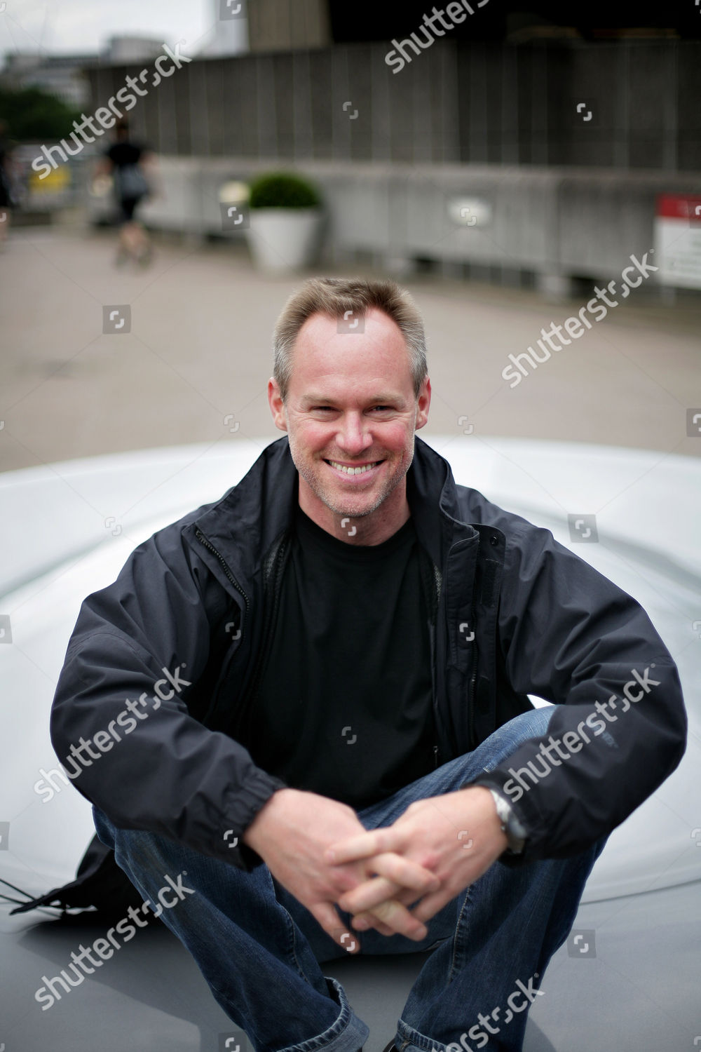Artist Peter Newman Sitting On His Editorial Stock Photo - Stock Image ...
