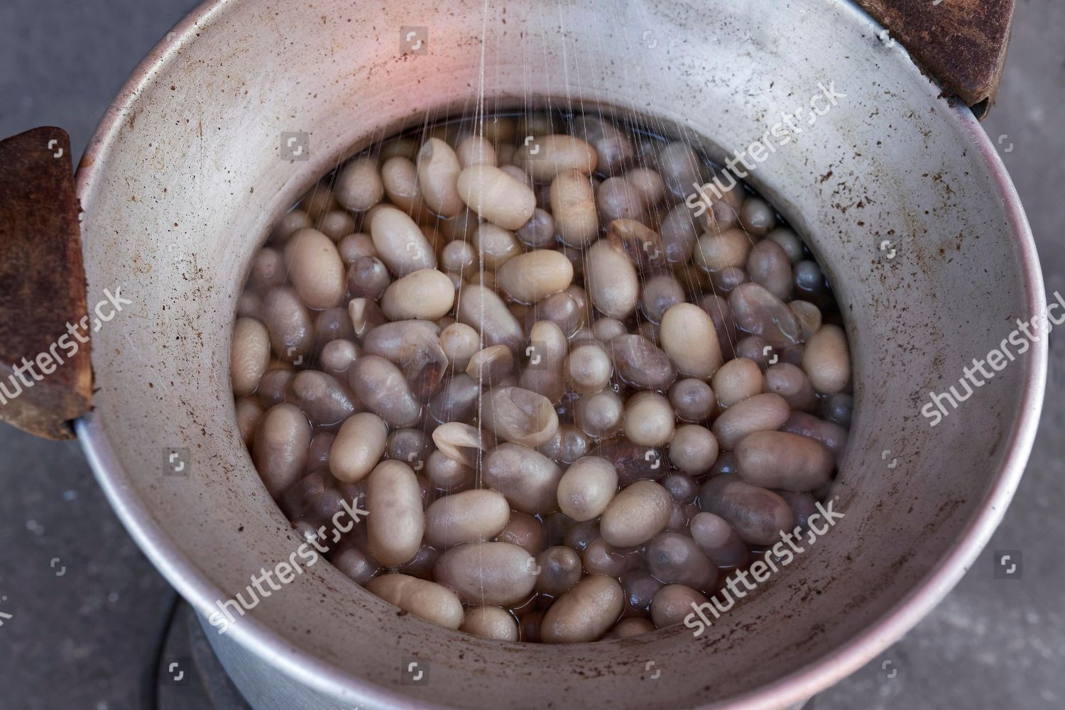 Cooking Silkworm Cocoons Traditional Silk Production Editorial Stock ...
