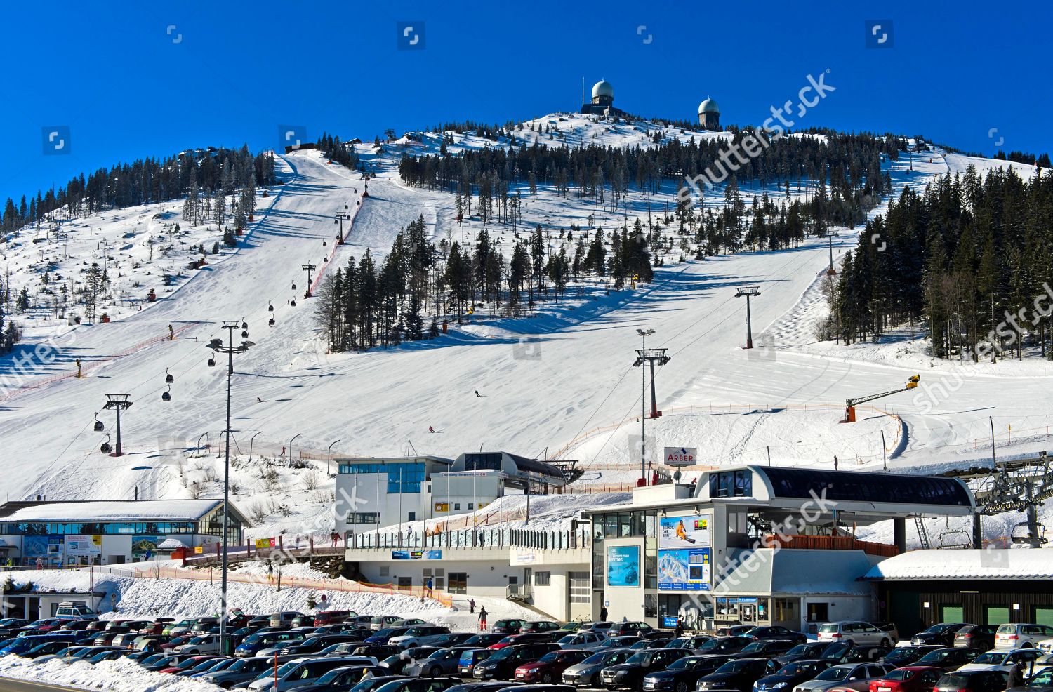 Ski Area On Grosser Arber Mountain Editorial Stock Photo - Stock Image | Shutterstock