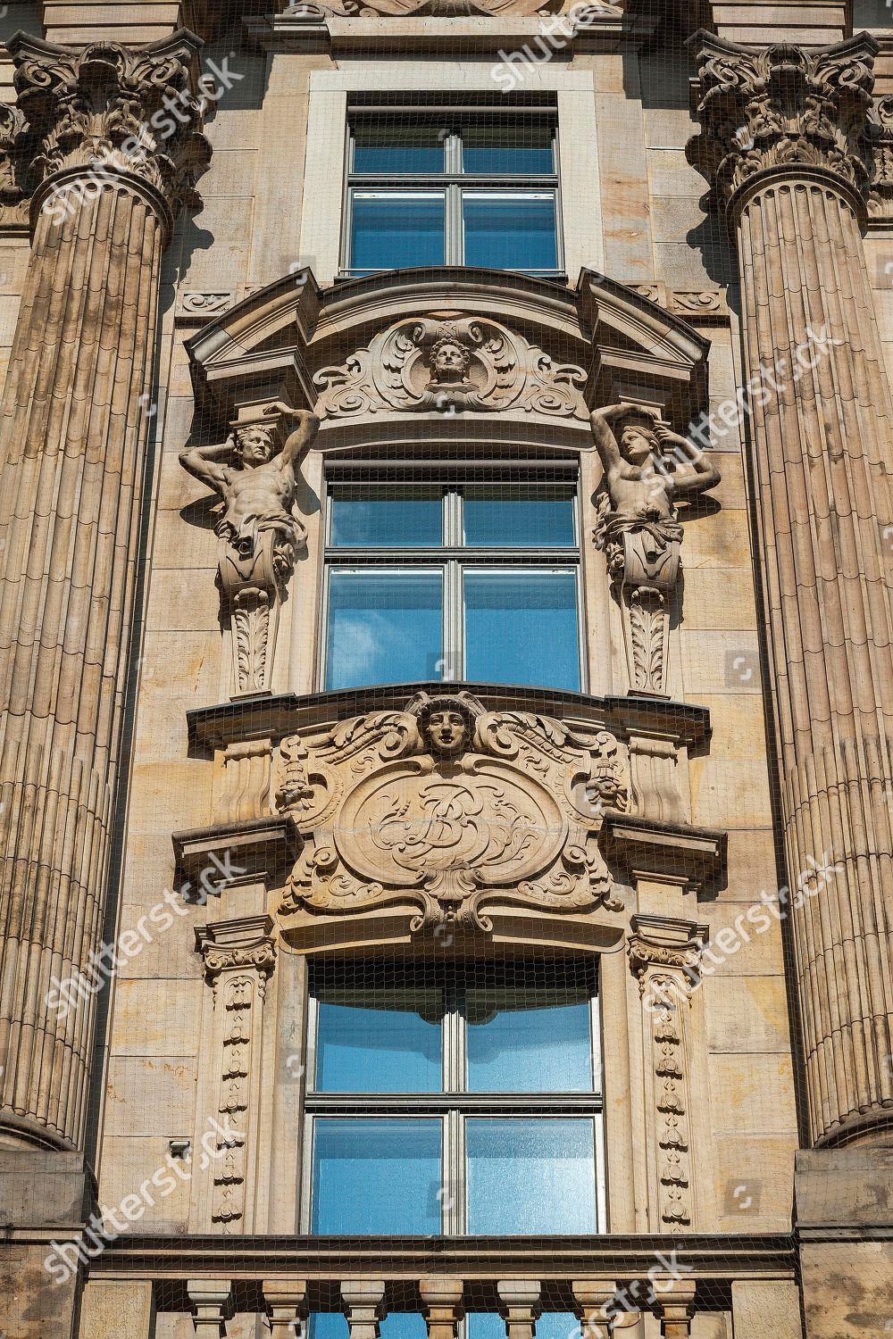 Caryatids Window Palais Lenbach Lenbachplatz Munich Editorial Stock ...