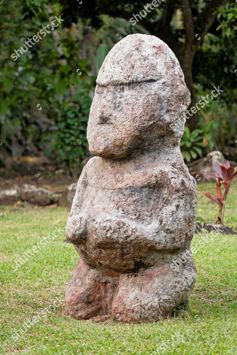 Sculpture Made Stone Marae Mahaitea Place Editorial Stock Photo - Stock ...