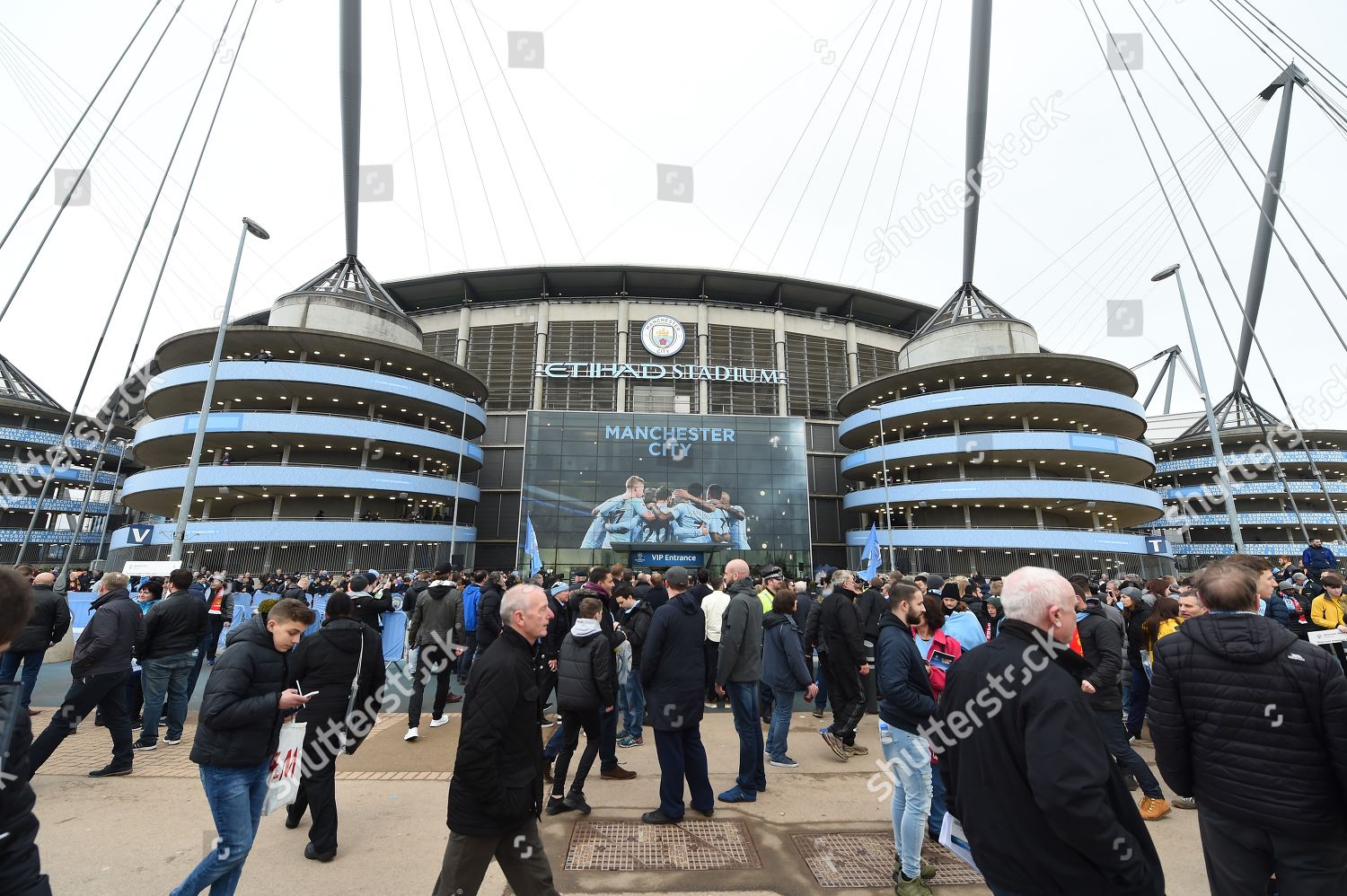 Fans Outside Etihad Stadium Ahead Kick Editorial Stock Photo - Stock ...