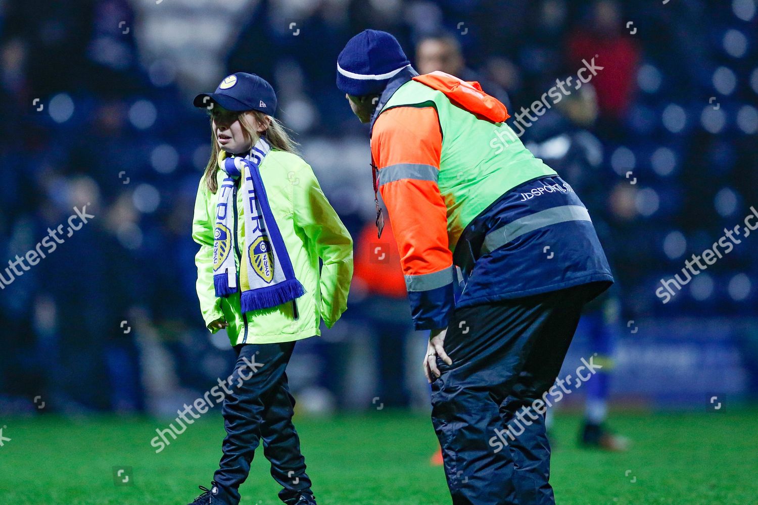 Young Leeds United Fan Gets Onto Editorial Stock Photo - Stock Image ...