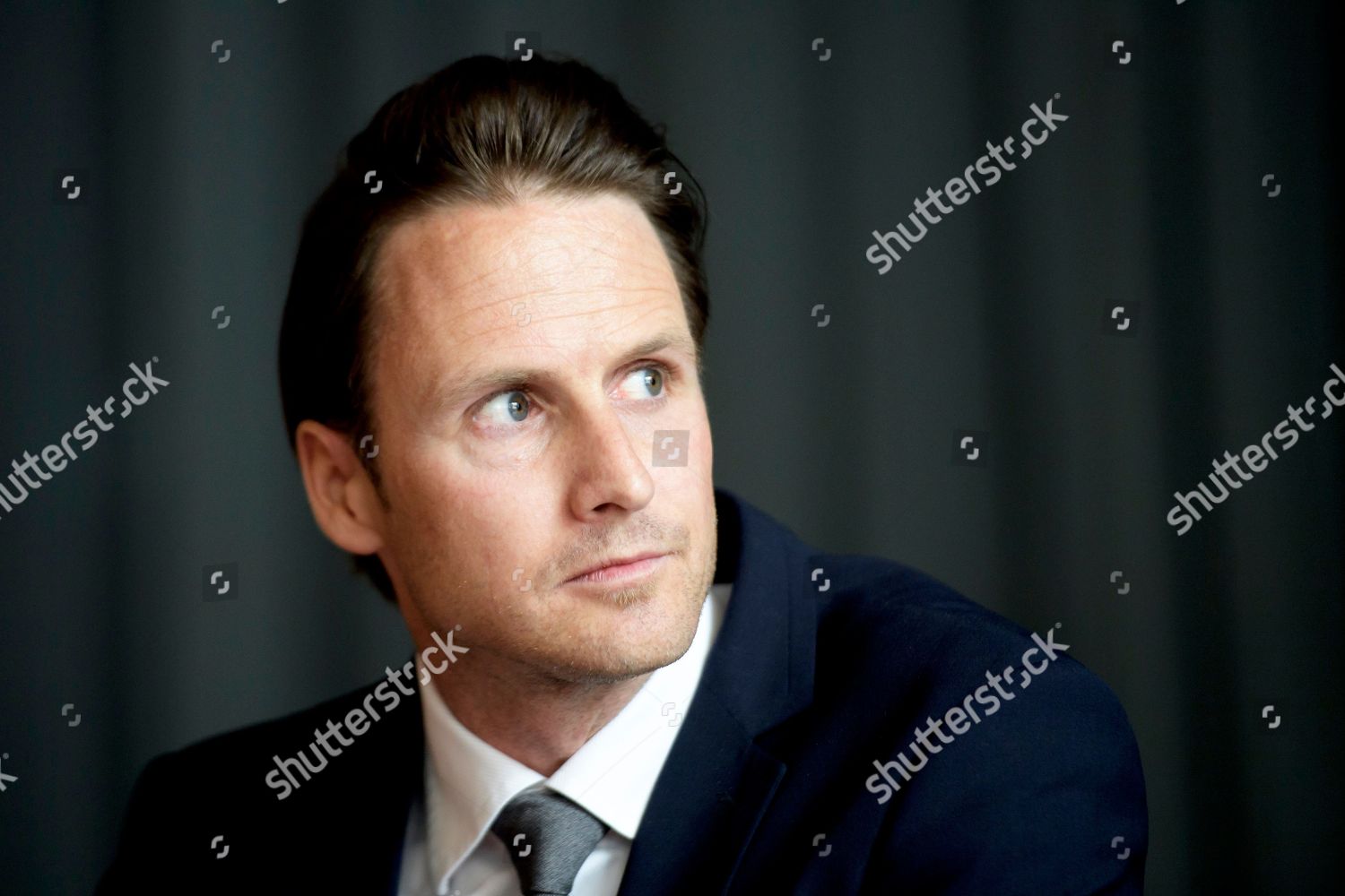 Dominic Lehner Prosecutor Oberwallis Speaks Media Editorial Stock Photo ...
