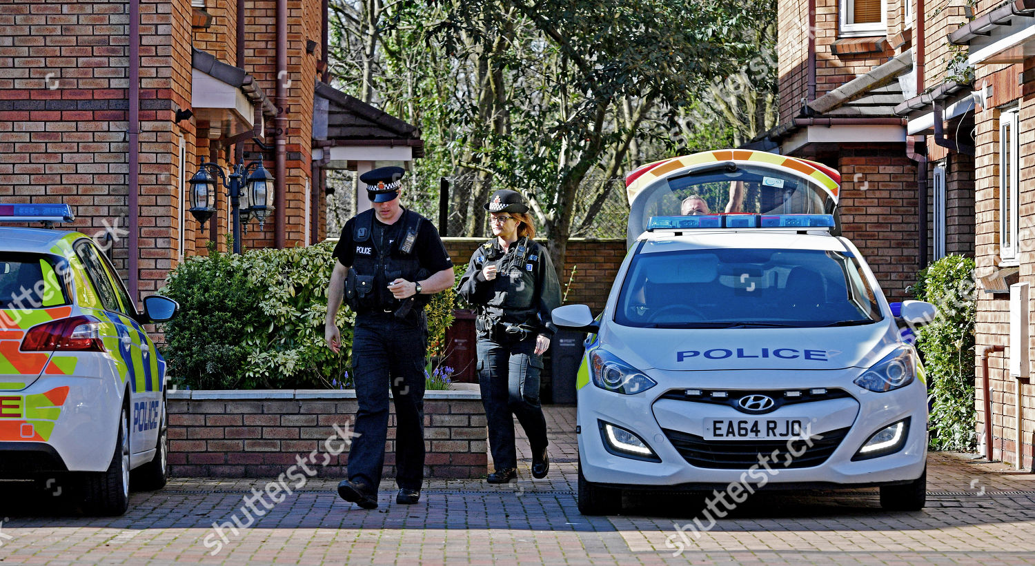 Police Guard Property Lawnside Mews West Editorial Stock Photo - Stock ...
