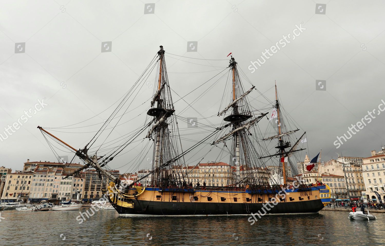 French Navys Replica Concordeclass Frigate Hermione Editorial Stock ...