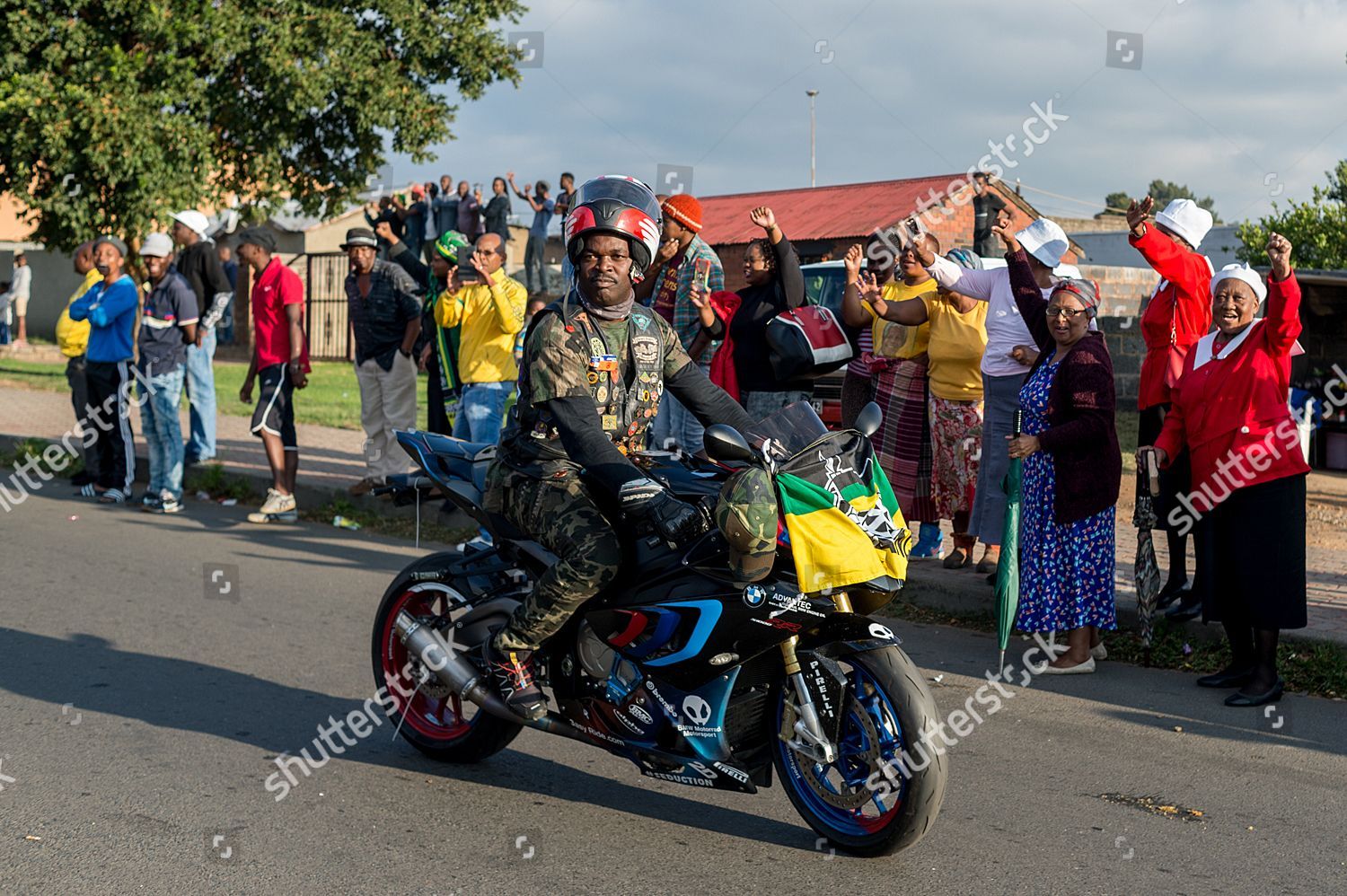 South Africans Gather Coffin Late Winnie Editorial Stock Photo - Stock ...