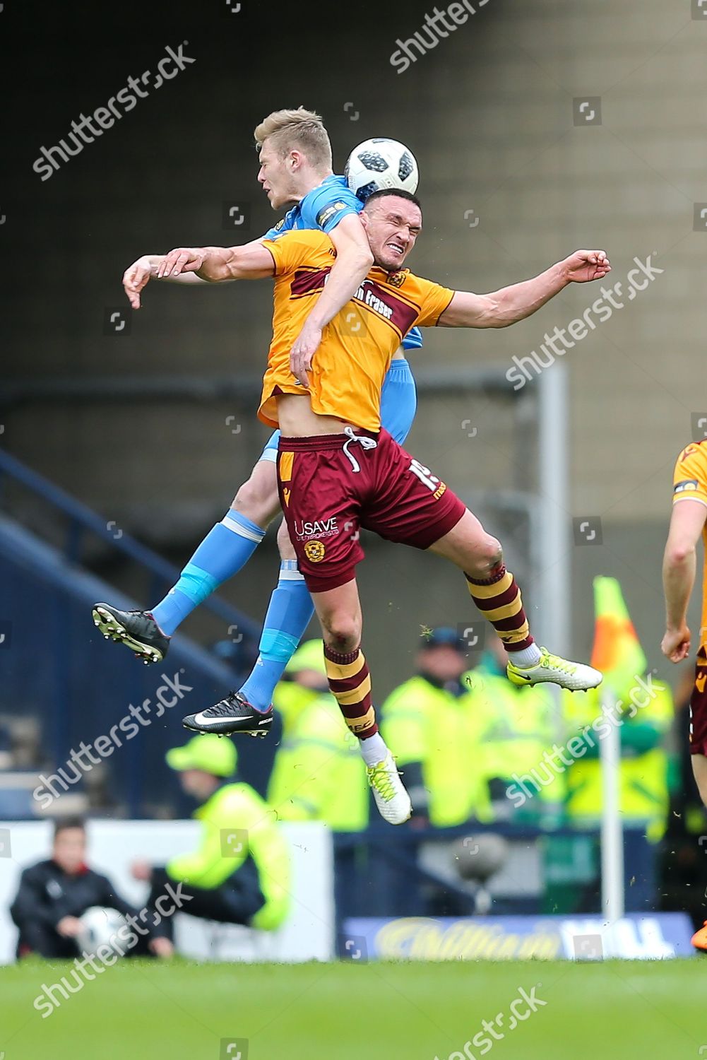 Tom Aldred 19 Motherwell Wins Ball Editorial Stock Photo - Stock Image ...