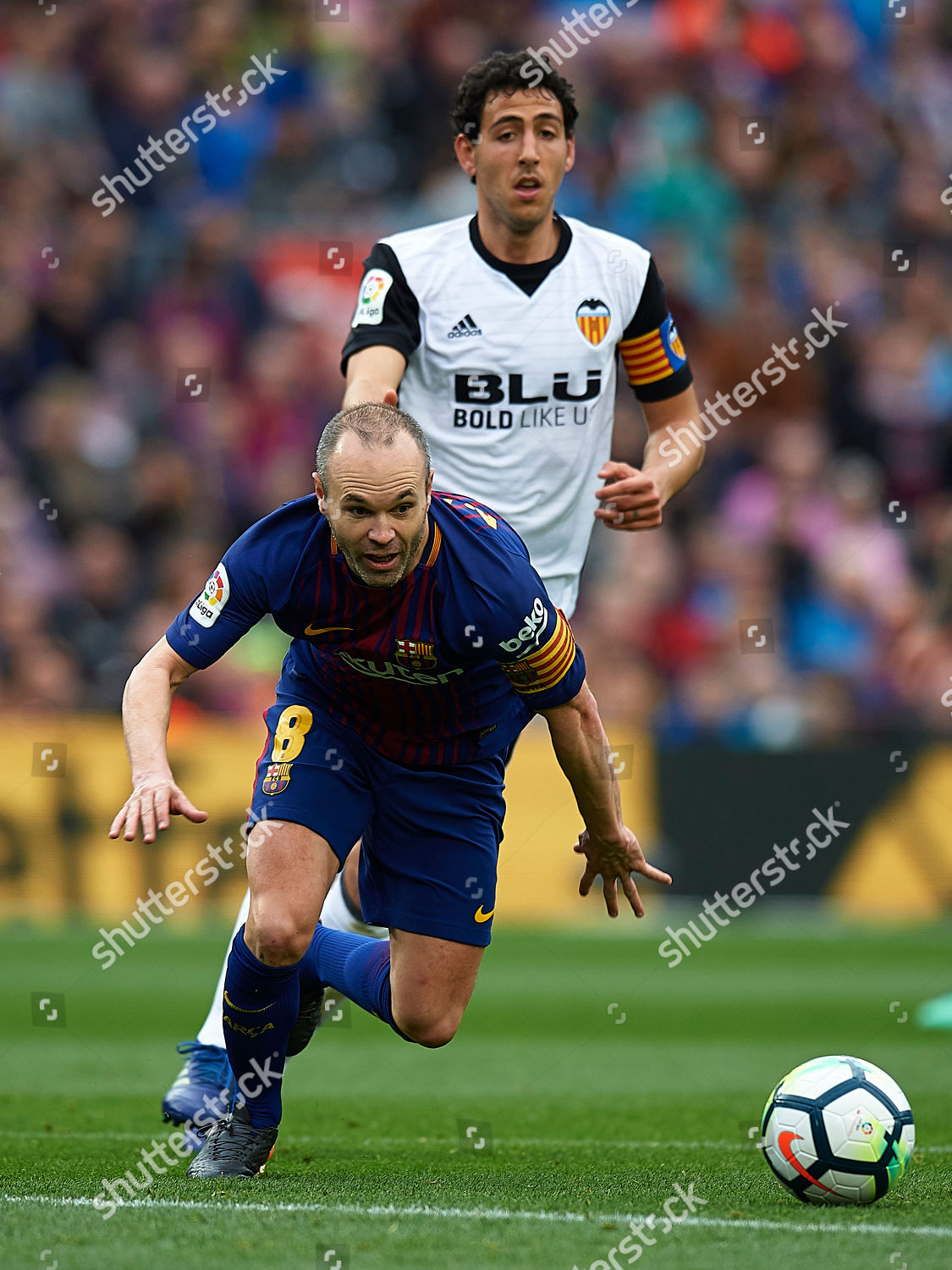 Andres Iniesta Fc Barcelona Daniel Parejo Editorial Stock Photo - Stock ...