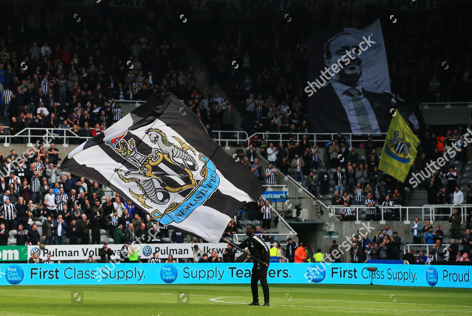 Newcastle United Flags Banners Prior Kick Editorial Stock Photo - Stock ...