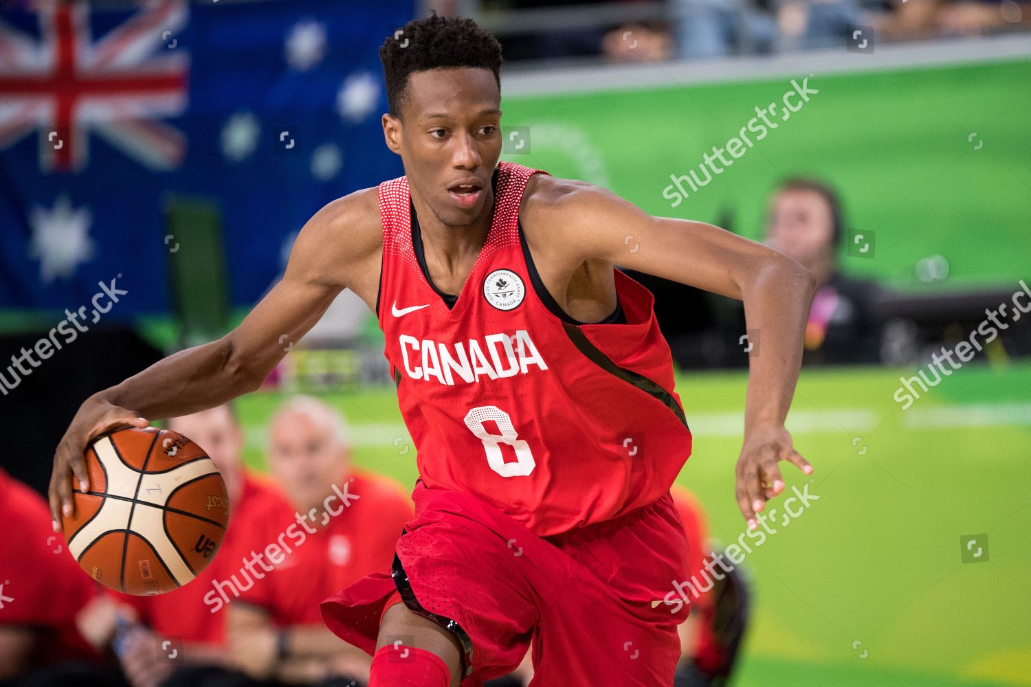 CANADA GUARDFORWARD JEAN-VICTOR MUKAMA 8 COMMONWEALTH Editorial Stock ...