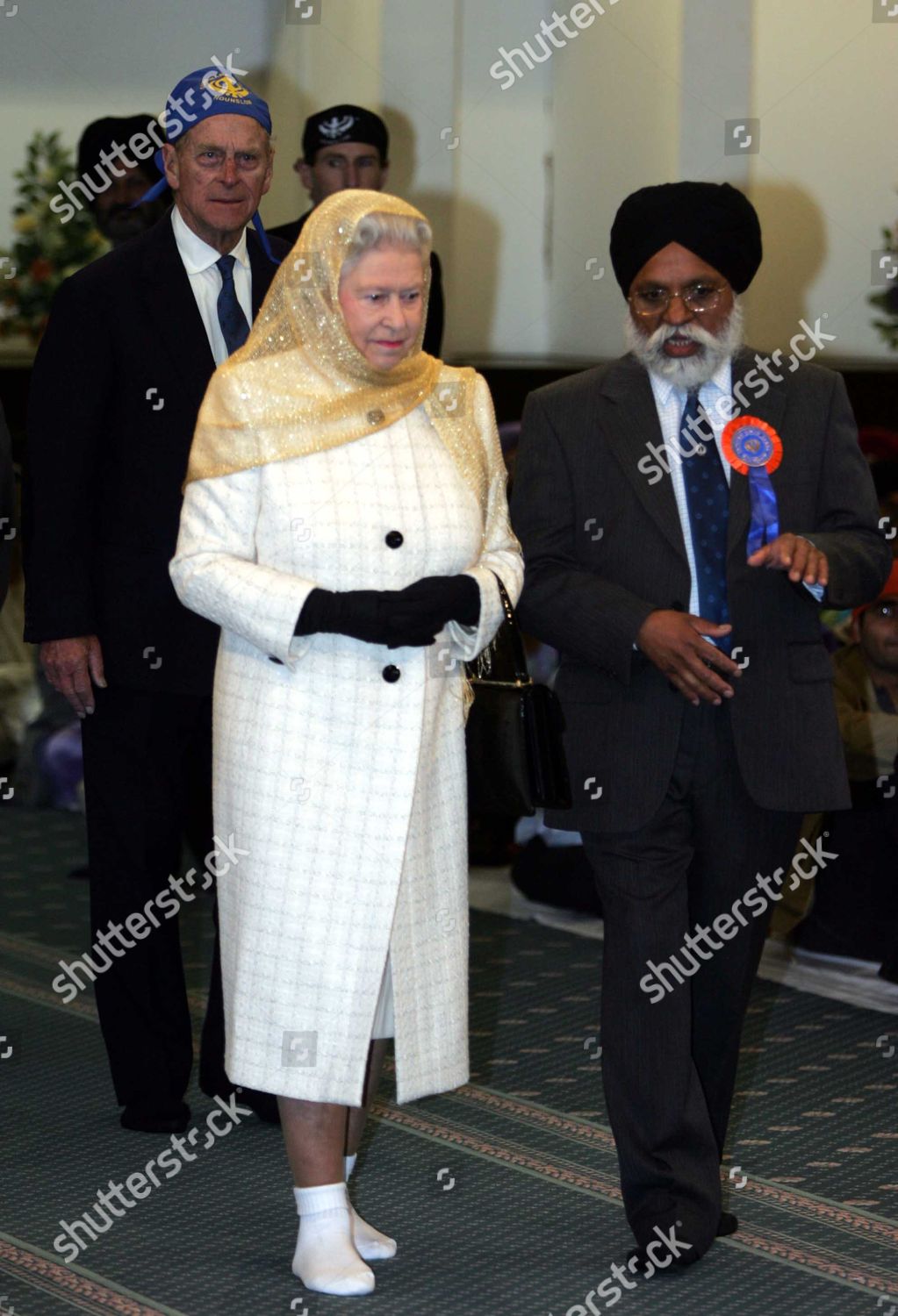 Queen Elizabeth Ii Wearing Socks Scarf Editorial Stock Photo - Stock ...