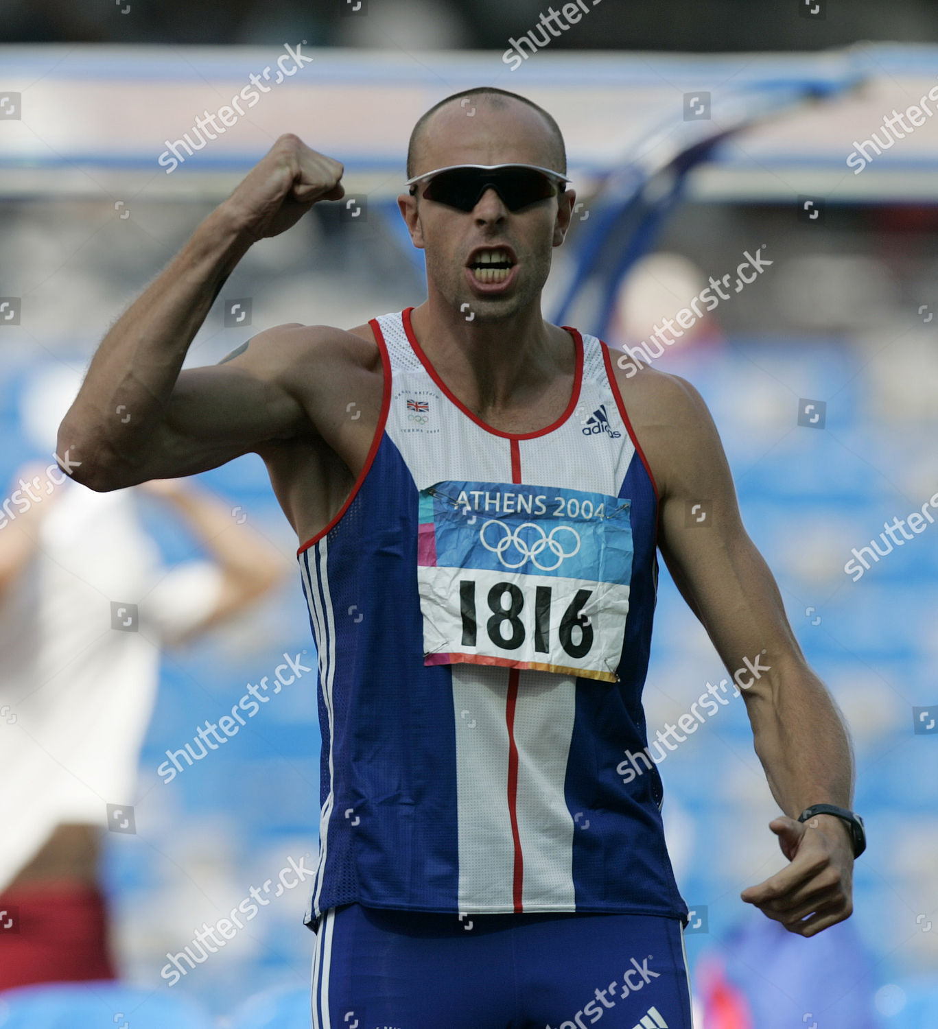 Dean Macey Celebrates Discus Mens Decathlon Editorial Stock Photo ...