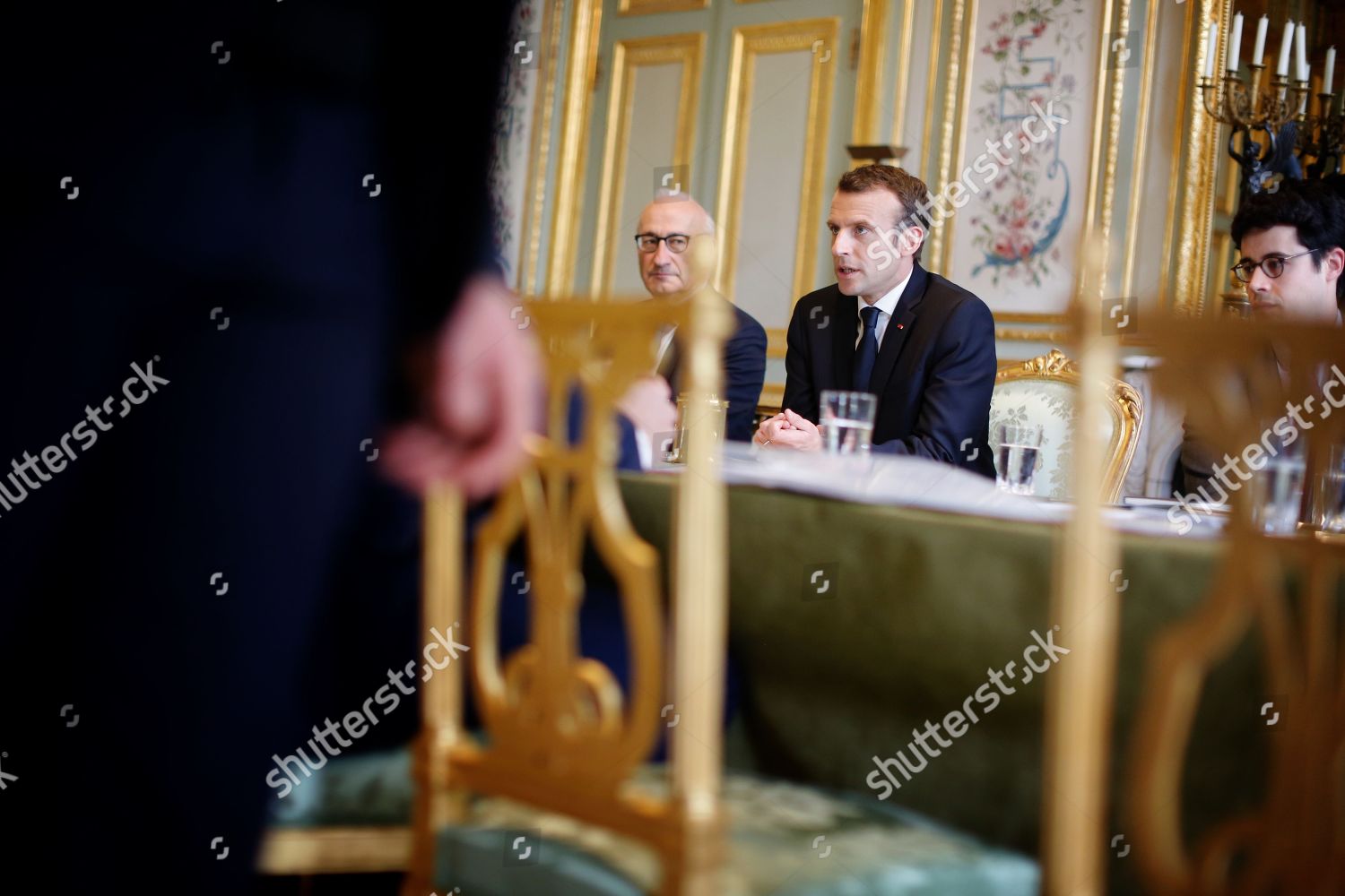 Bill Gates Melinda Gates Meeting Emmanuel Editorial Stock Photo - Stock ...