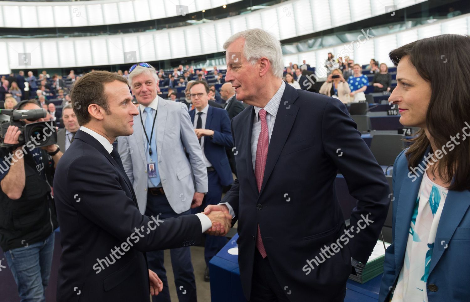 Emmanuel Macron Michel Barnier Editorial Stock Photo - Stock Image ...