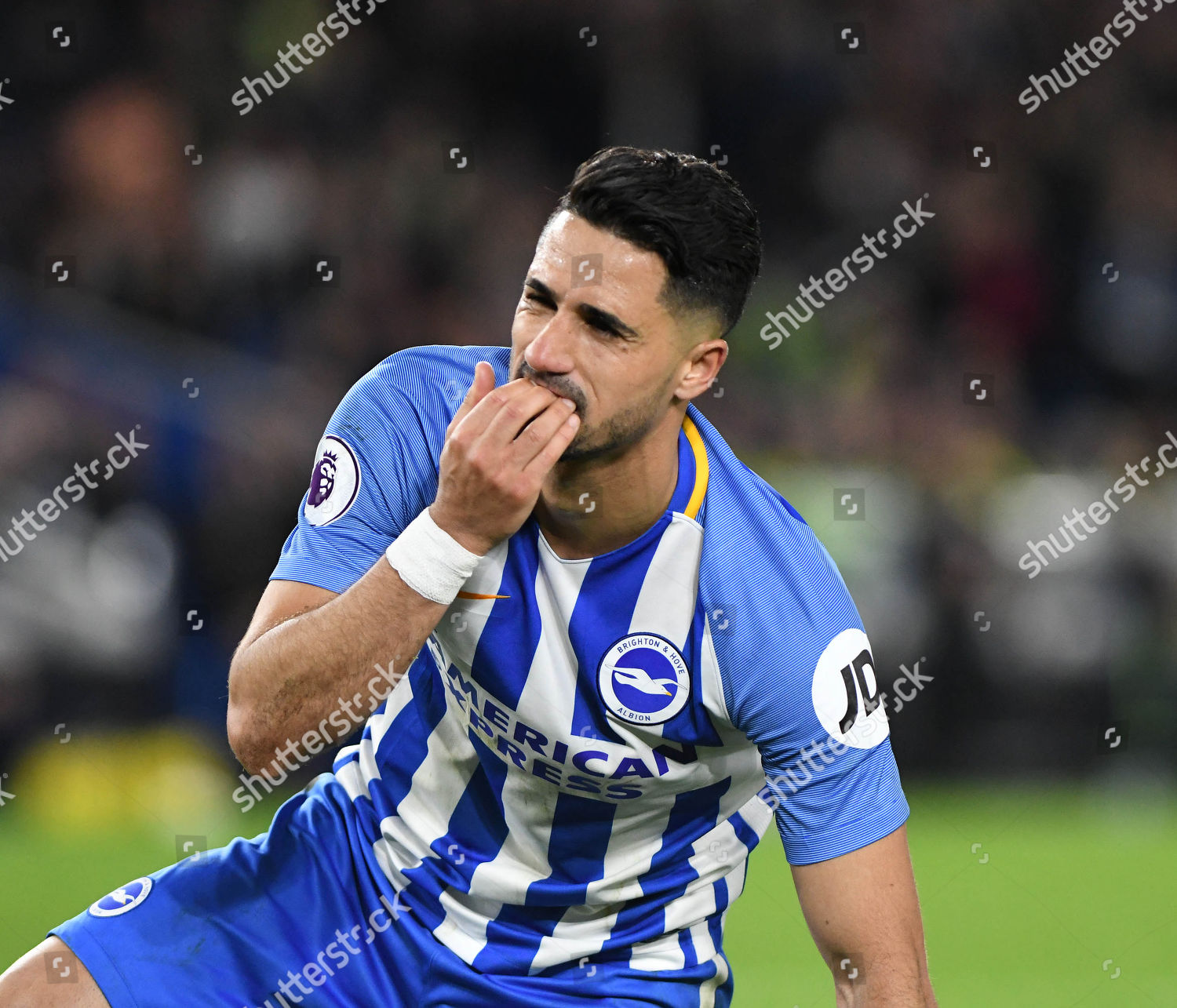 Beram Kayal Brighton Holds His Teeth Editorial Stock Photo - Stock ...