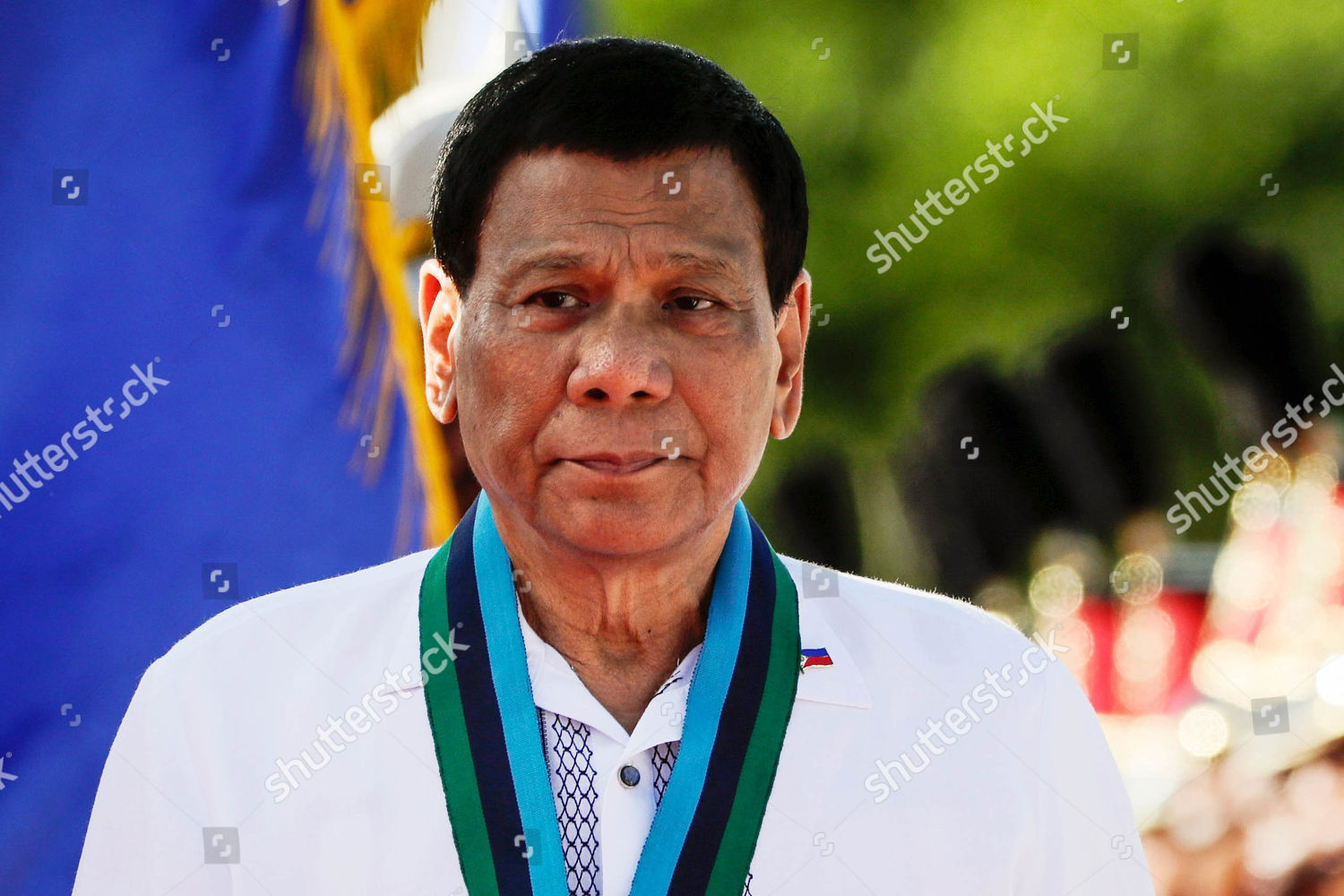 Philippines President Rodrigo Duterte Looks On Editorial Stock Photo ...