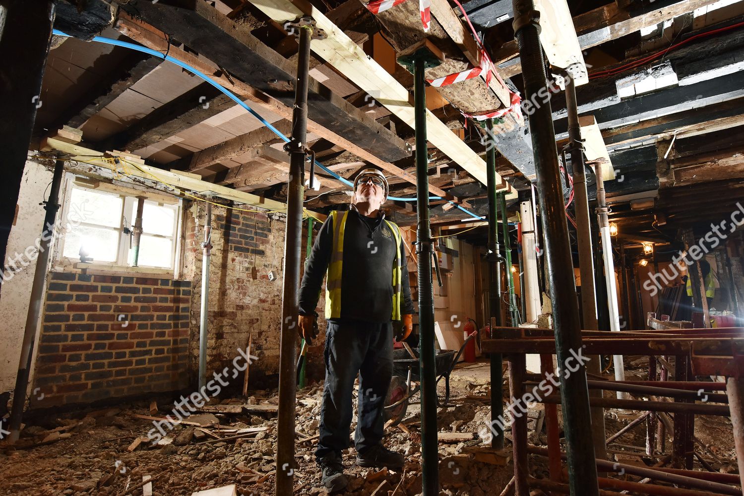 Conservation Worker Jamie Wightman Inspects Medieval Editorial Stock ...