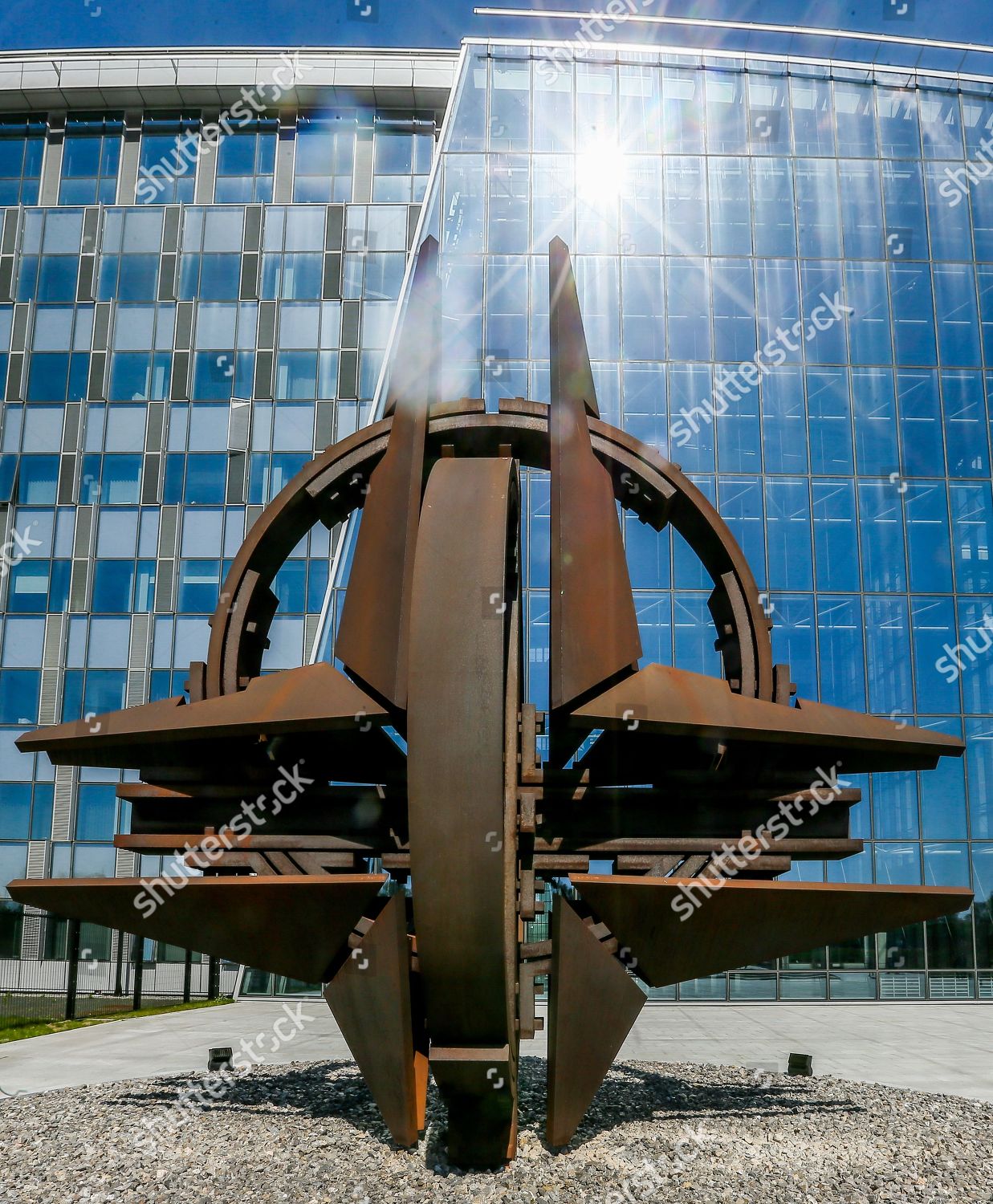 Nato Star Sculpture Seen Front New - Foto de stock de contenido ...