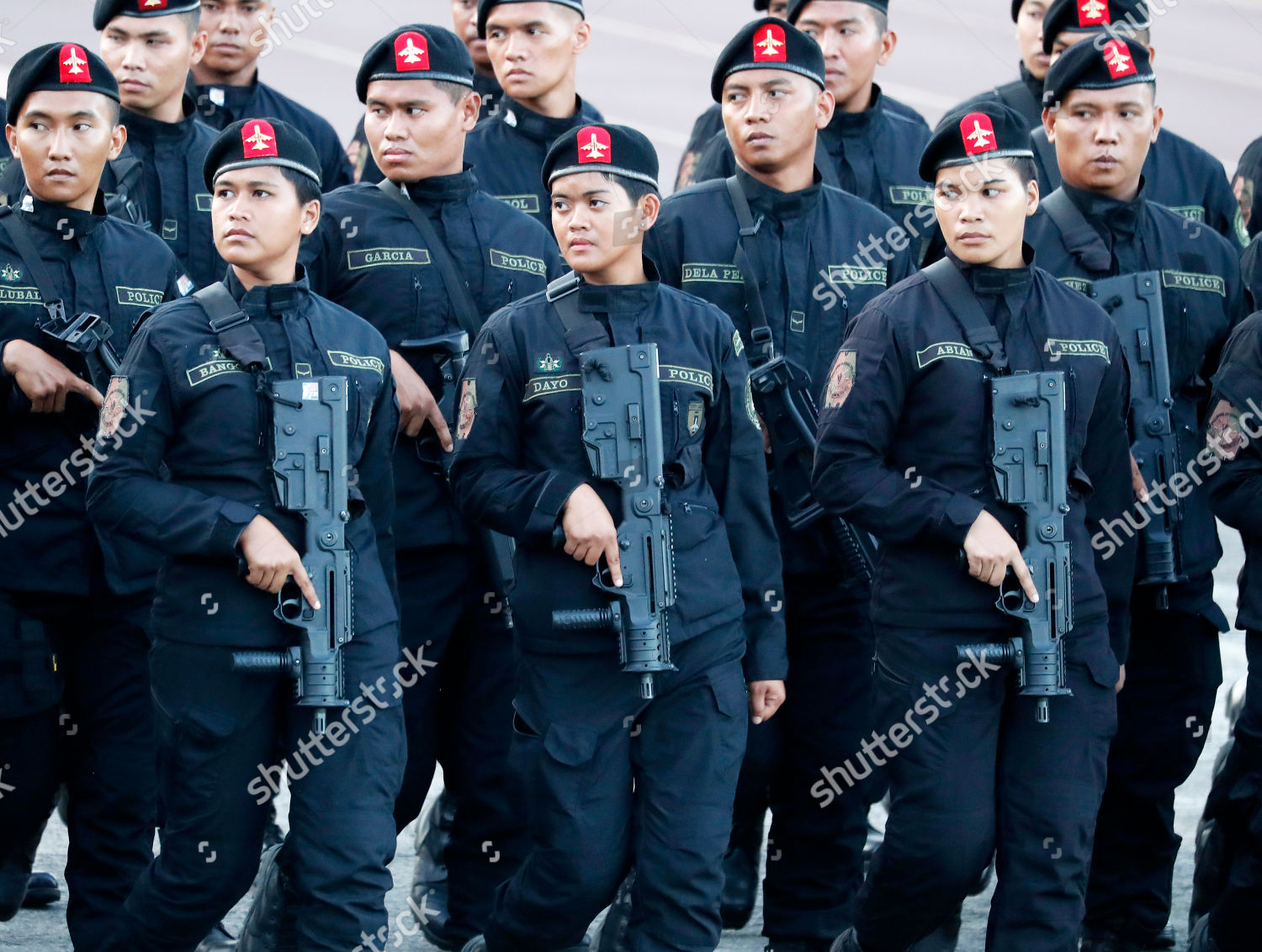 Filipino Women Members Elite Special Action Editorial Stock Photo ...