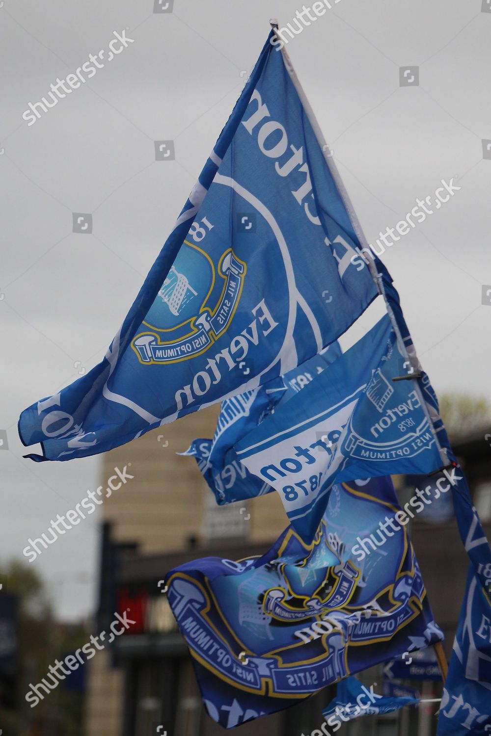 Everton Flags During Premier League Match Editorial Stock Photo - Stock ...
